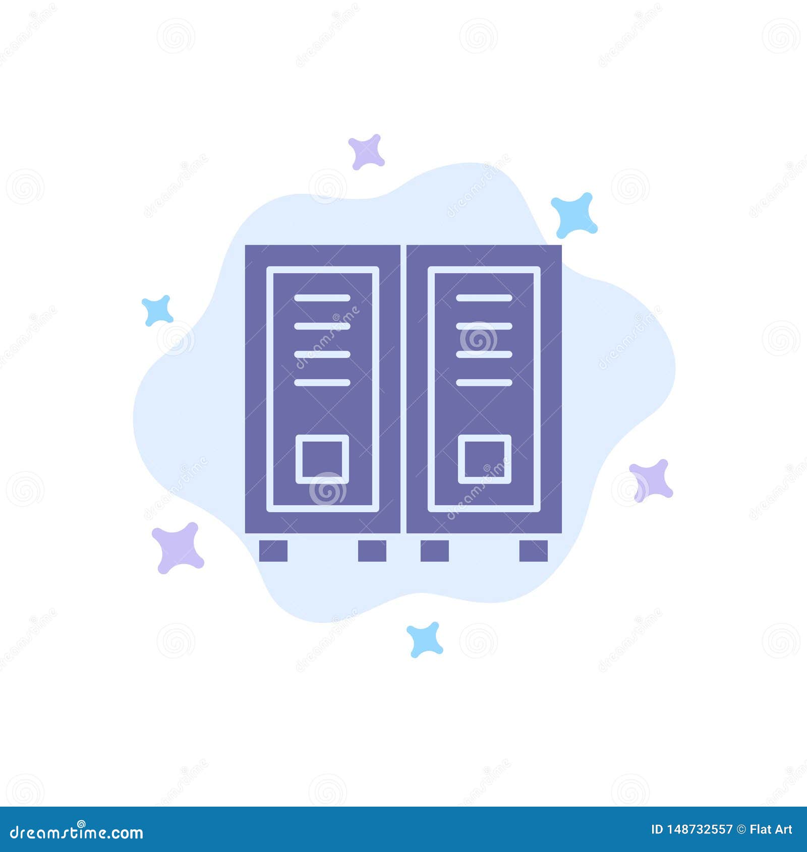 Education, Library, Read, Reading Blue Icon on Abstract Cloud ...