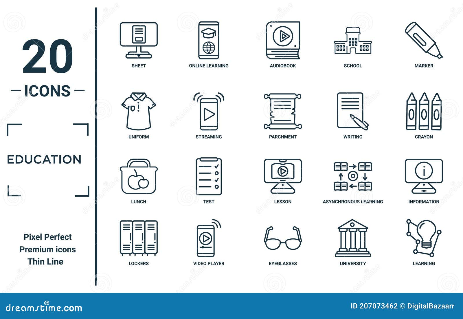 Linear Asynchronous Learning Icon From Elearning And Education Outline ... Linear Asynchronous Learning Icon From Elearning And Education Outline ...