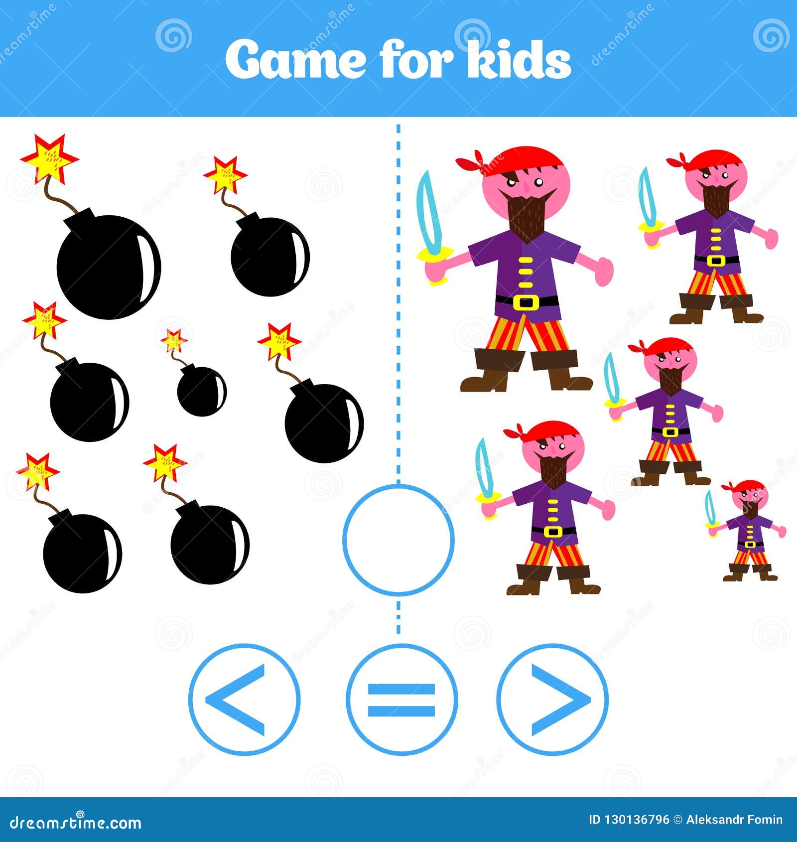 Education Logic Game for Preschool Kids. Choose the Correct Answer ...