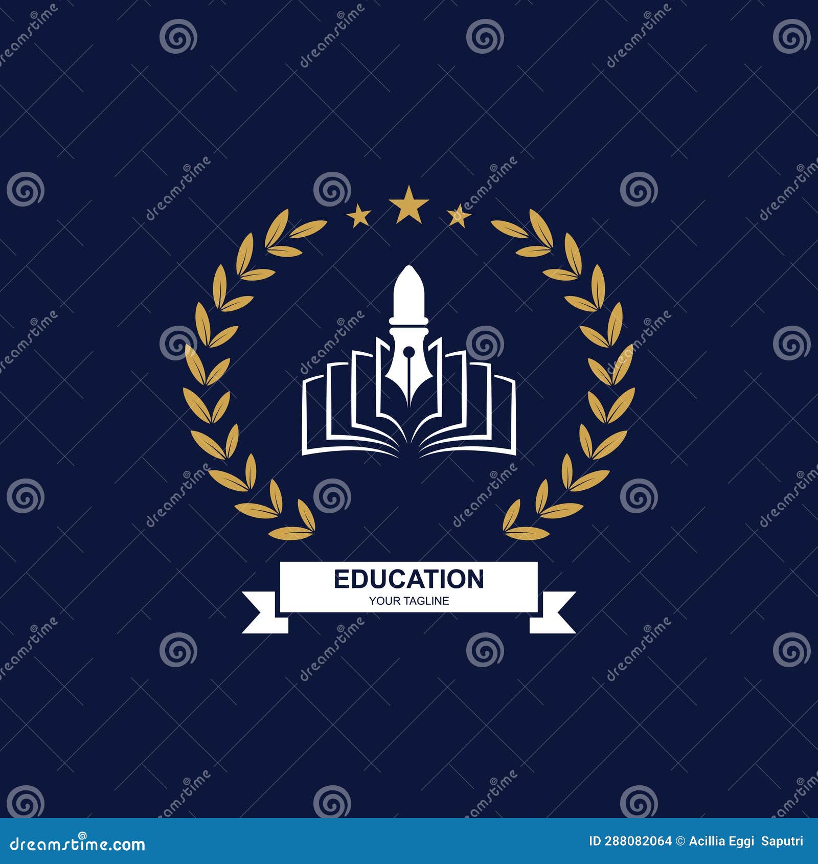 Education Logo Design with Bachelor Cap and Book Concept with Creative ...