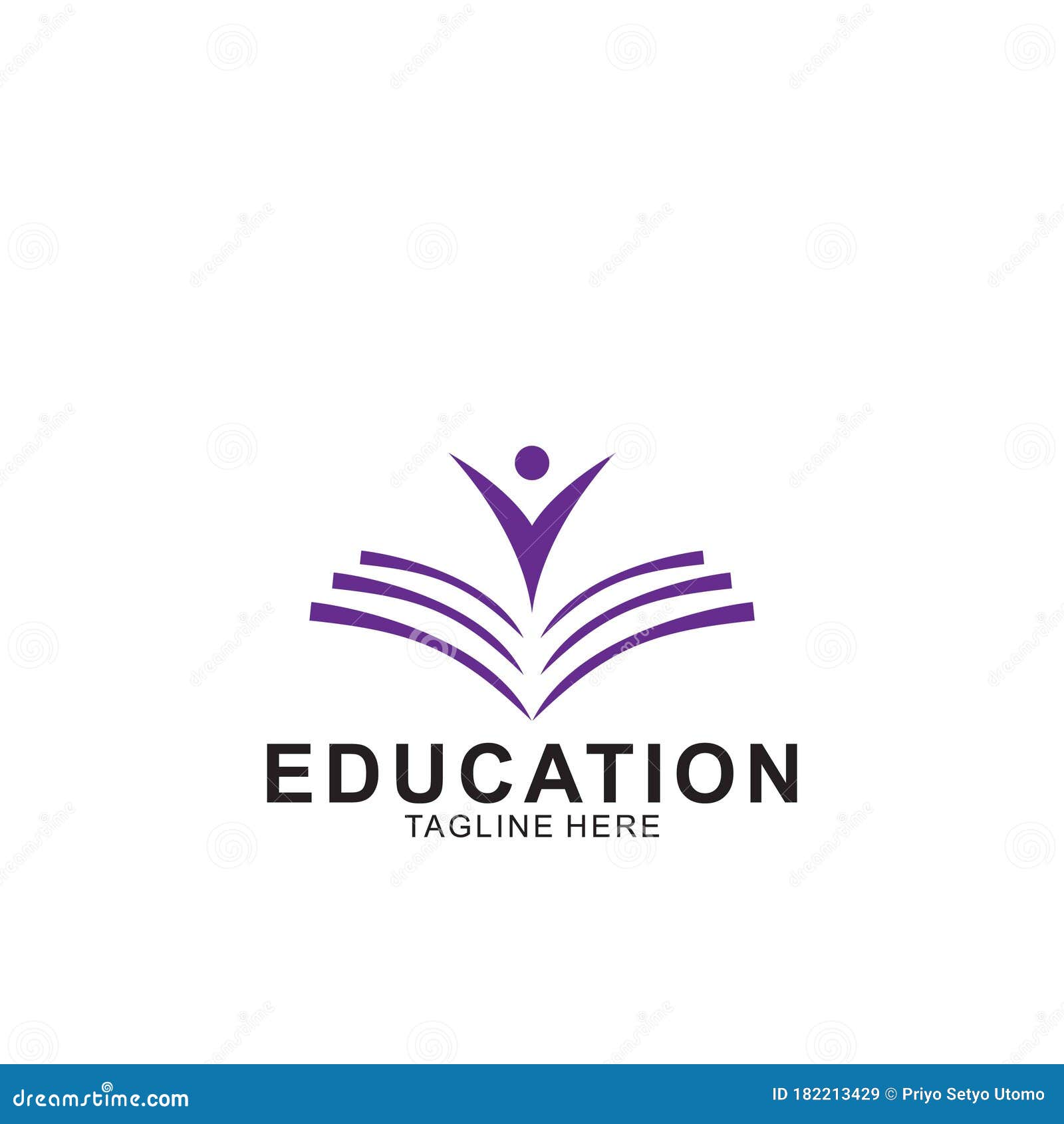 Education Logo Design with Modern Concept Stock Illustration ...