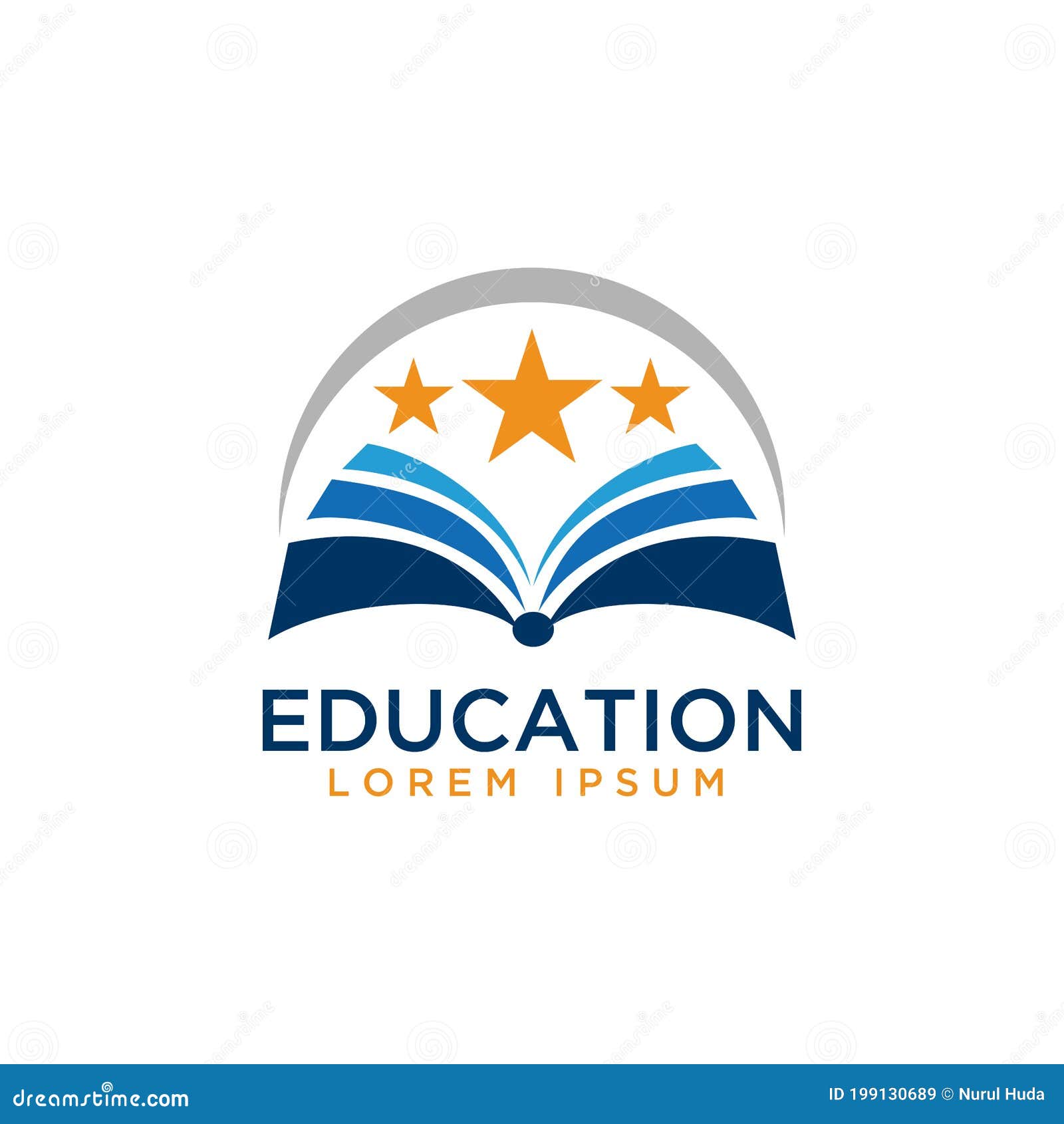 Education Logo Design of the Star Modern Vector Template Modern Stock ...
