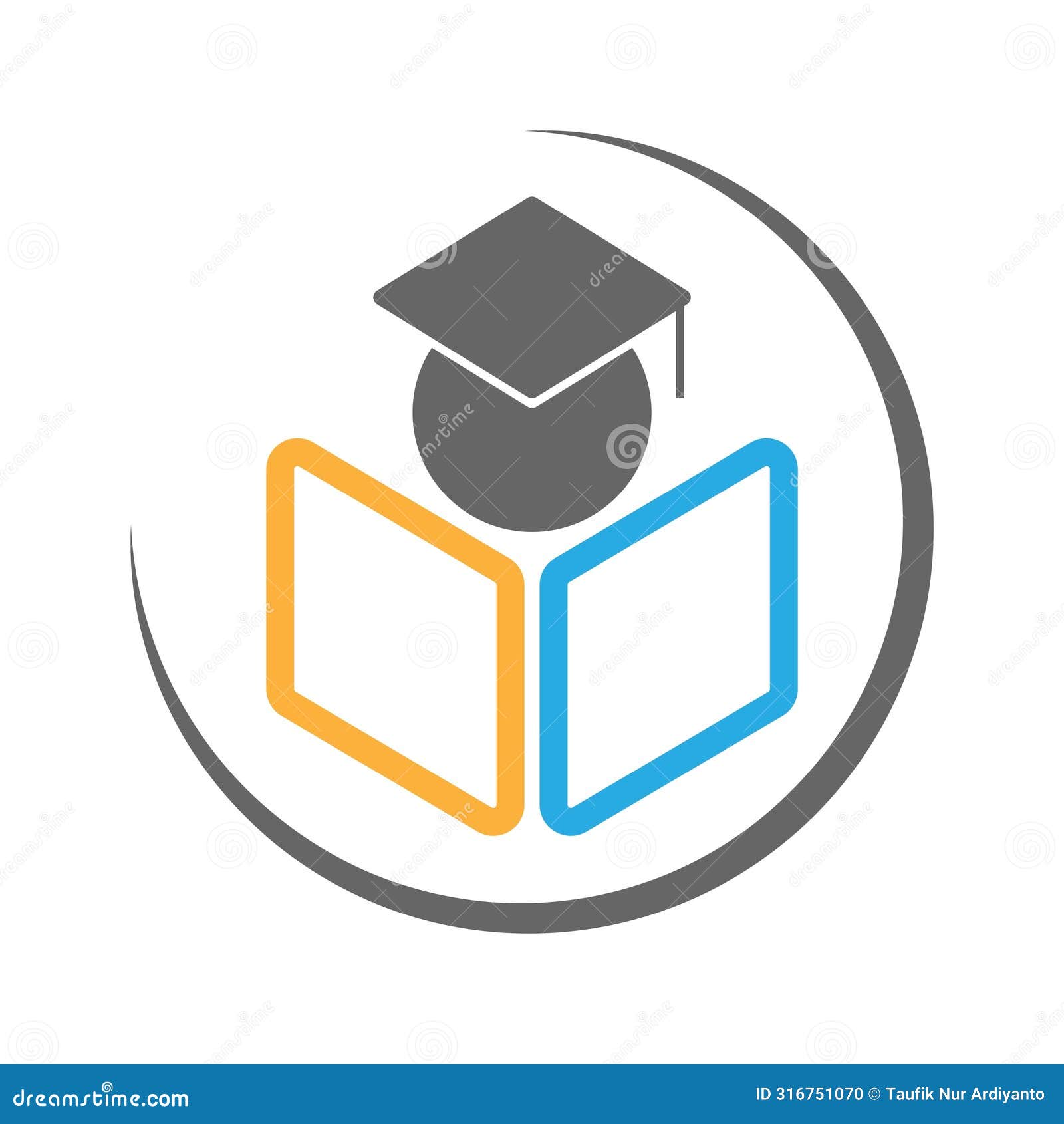 Education logo icon design stock vector. Illustration of graduation ...