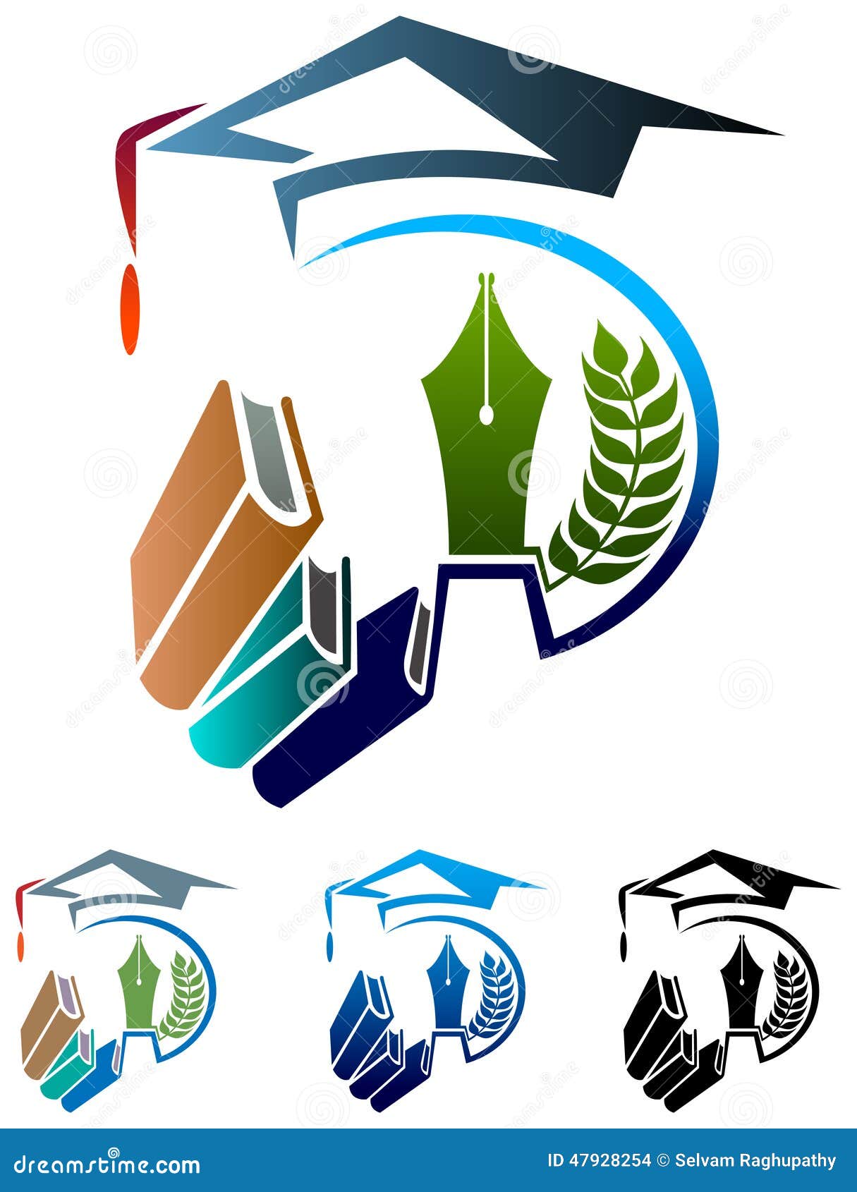 Education logo stock vector. Illustration of degree, point - 47928254