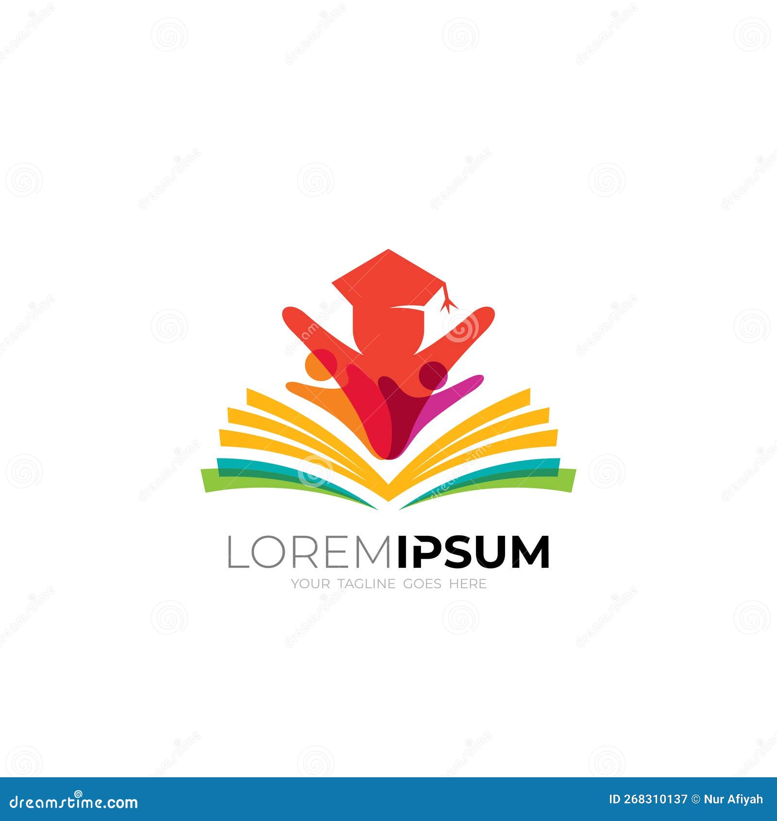 Education Logo, Kids Logos are Reading Books and Learning Stock Vector ...