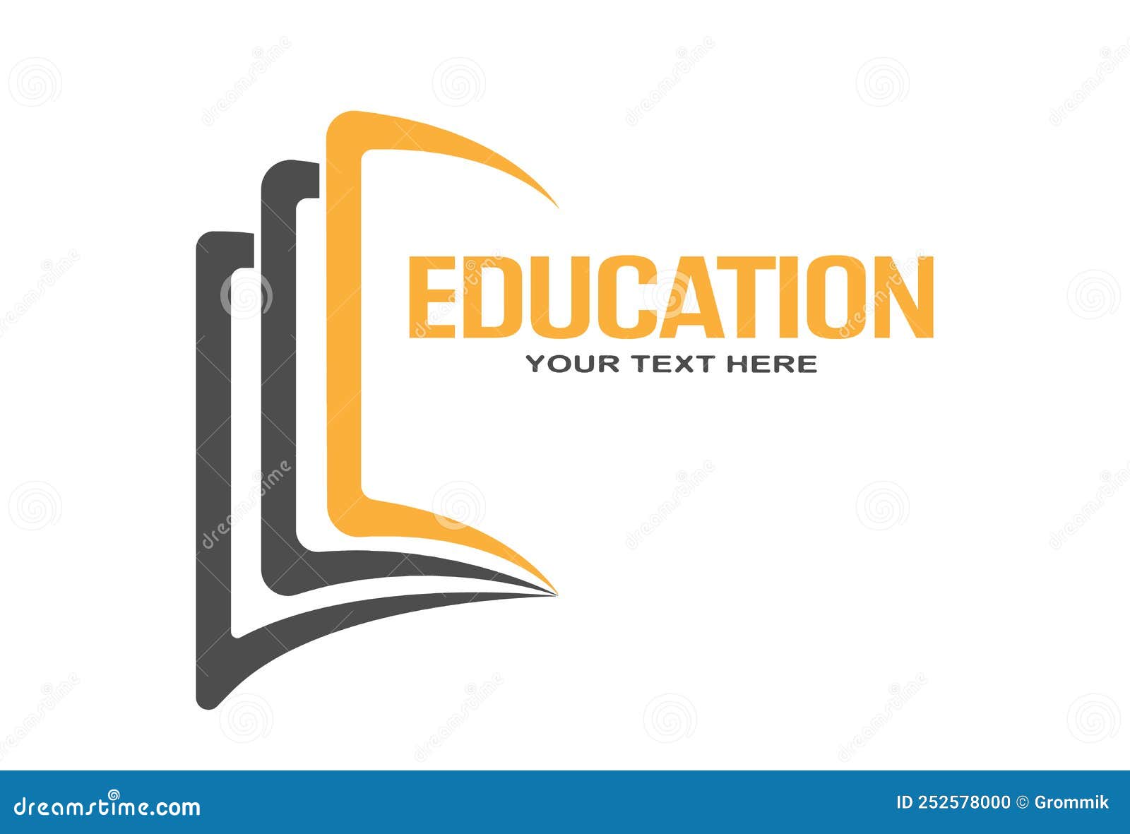 Education Logo. an Open Book Stock Vector - Illustration of open ...