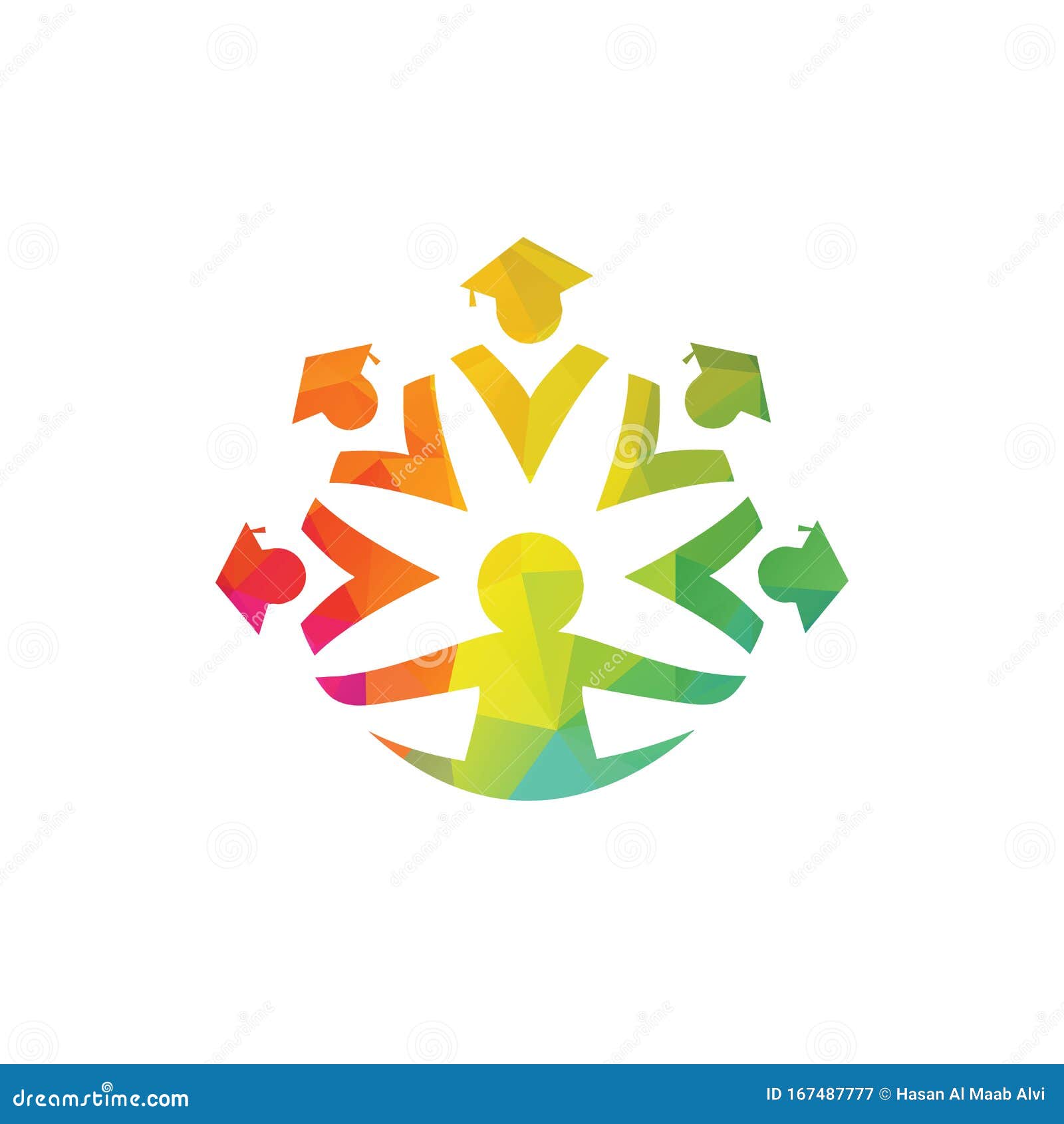 Student Group Icon Logo Design. Stock Vector - Illustration of creative ...