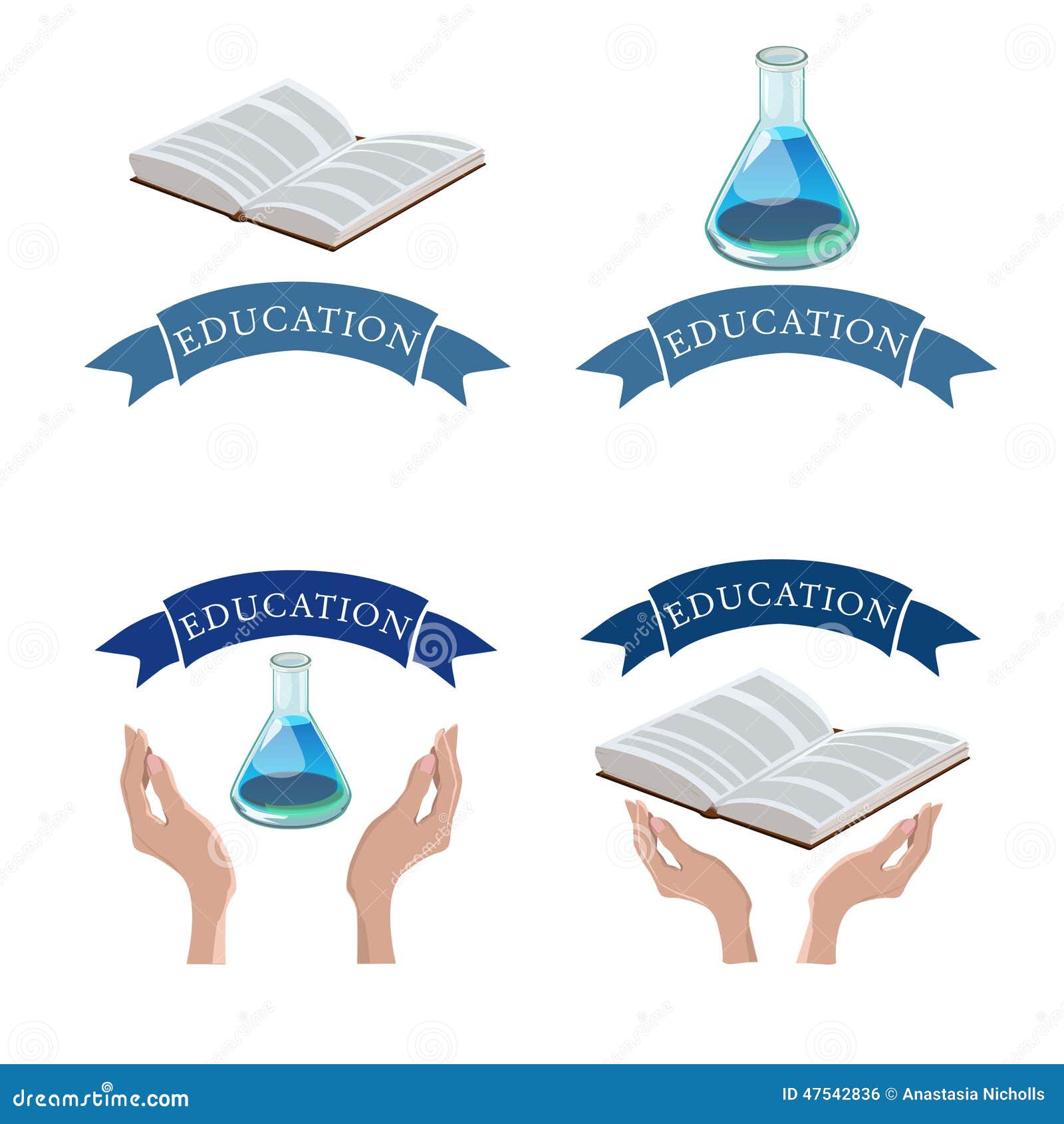 Education Logo Set.Vector Illustration.Eps 10 Stock Vector ...