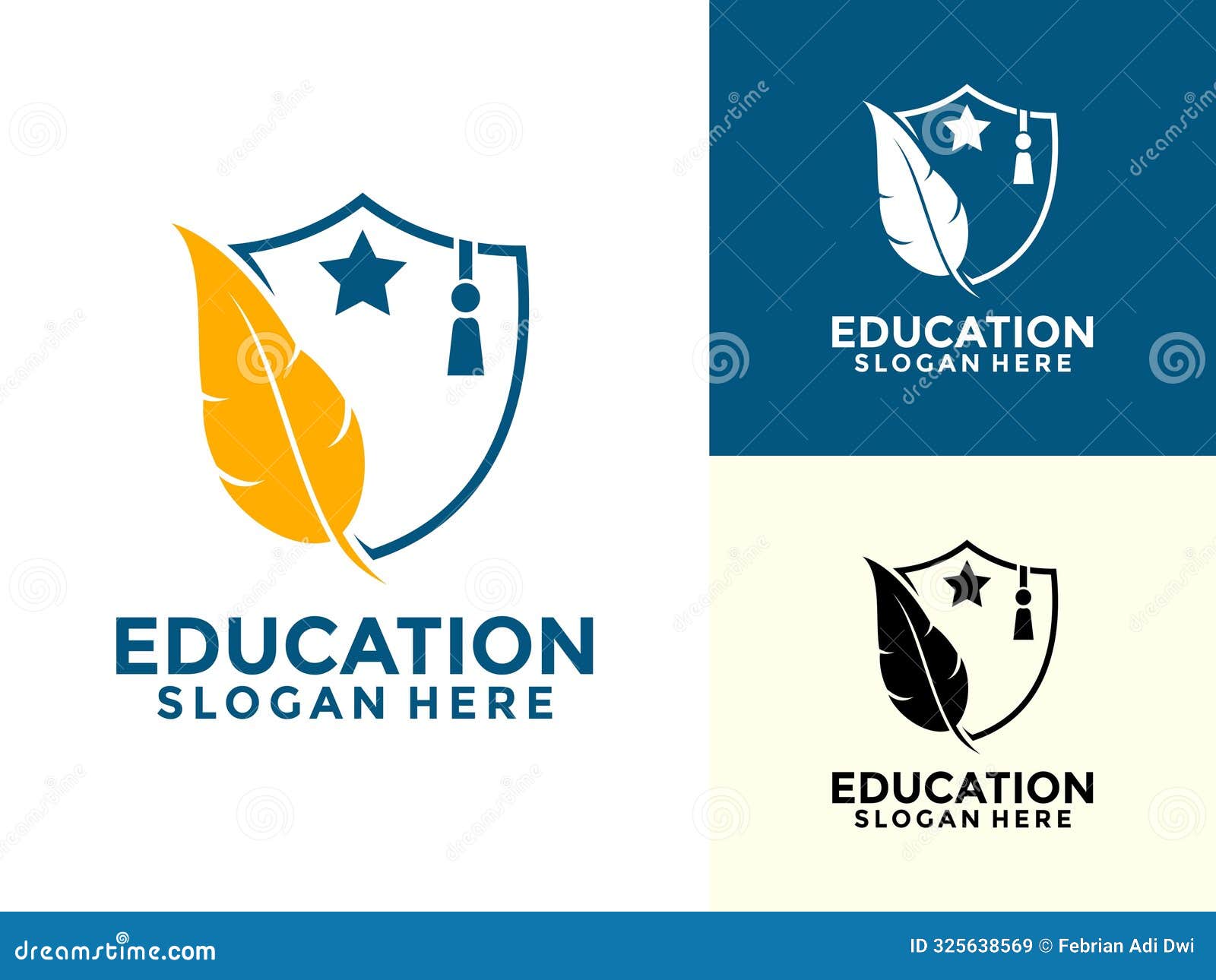 Education Logo Template, Education University Logo with Graduation Hat ...