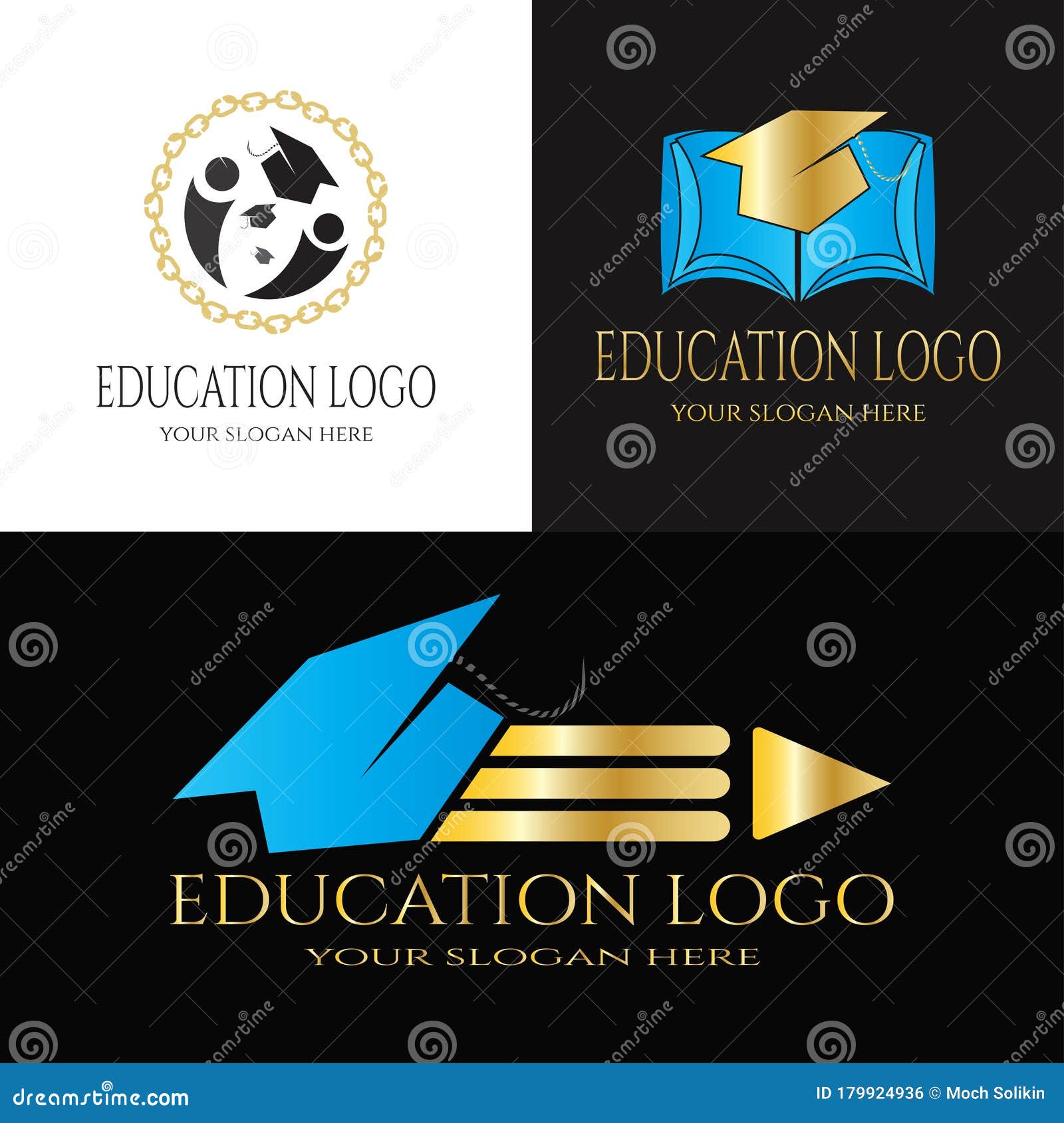 Education Logo , Vector Flat Icon for Apps Educational or Website ...