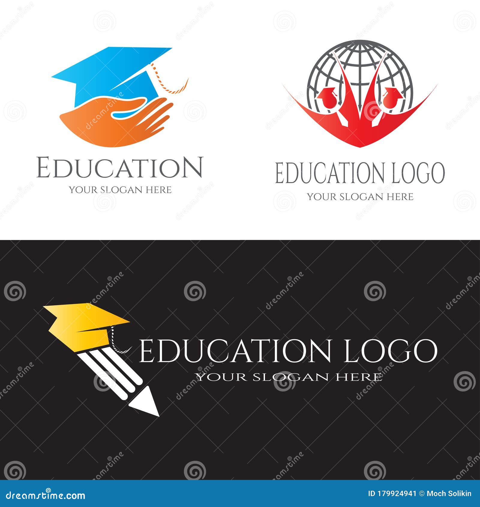 Education Logo , Vector Flat Icon for Apps Educational or Website Stock ...