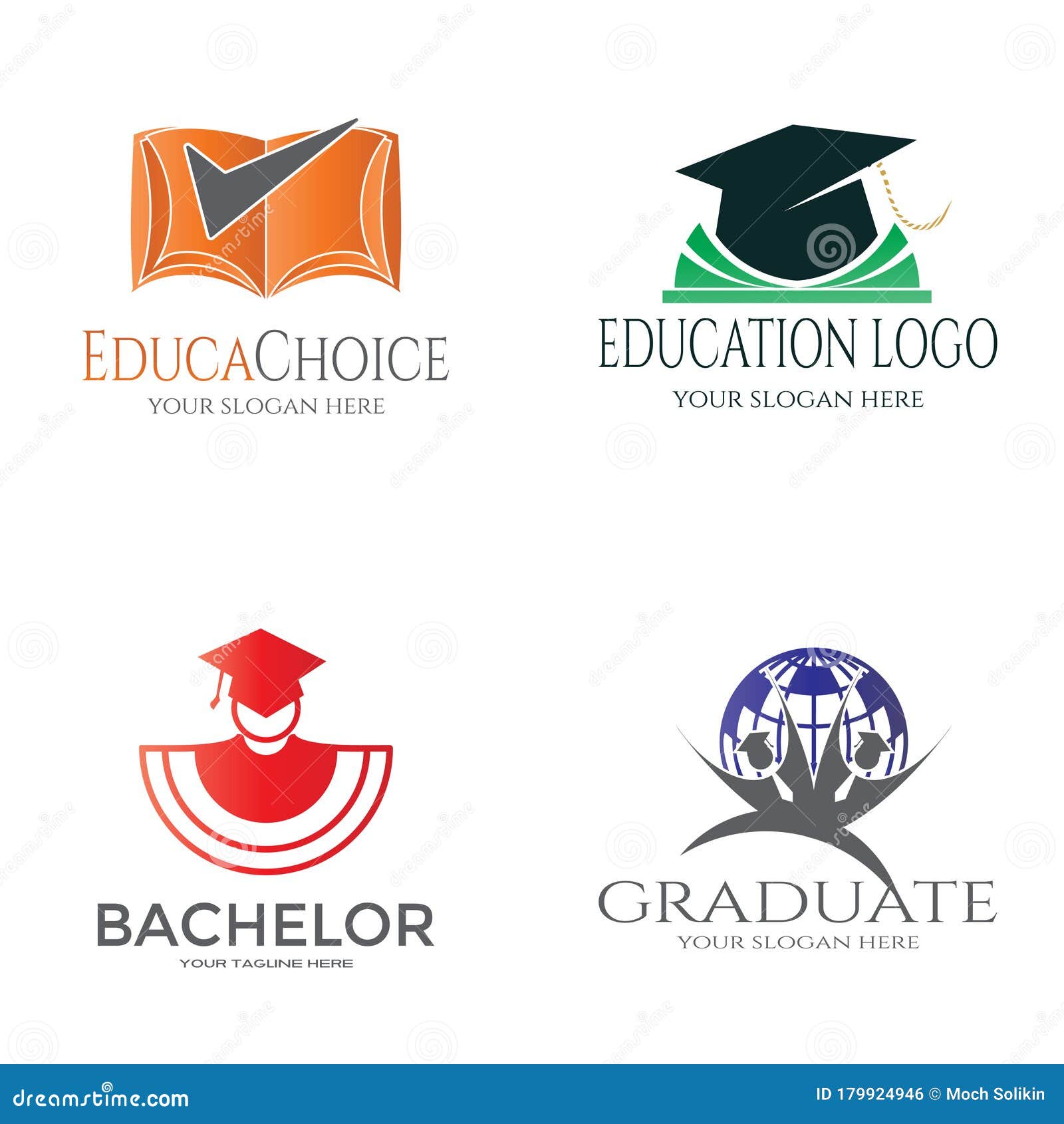 Education Logo , Vector Flat Icon for Apps Educational or Website Stock ...