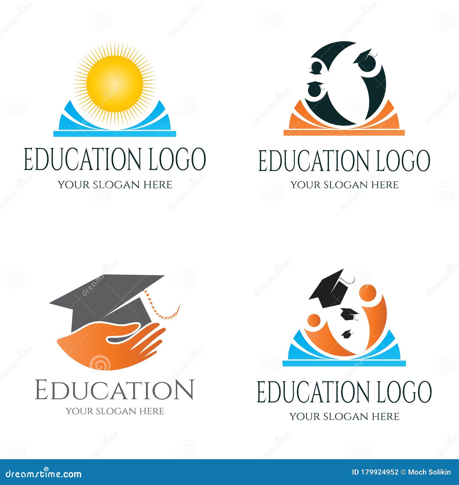 Education Logo , Vector Flat Icon for Apps Educational or Website Stock ...