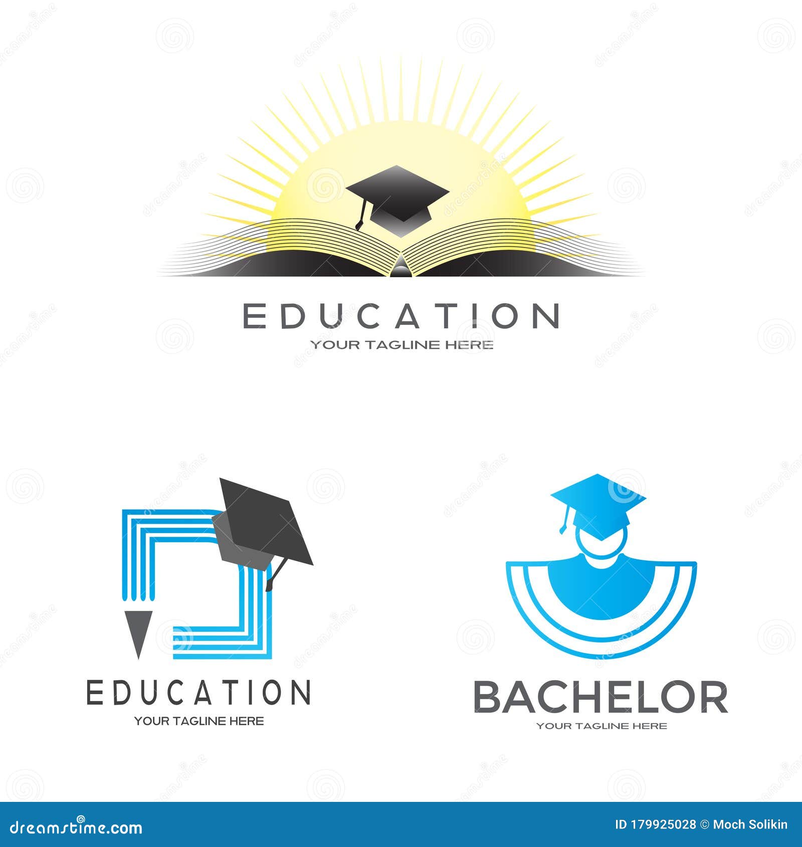 Education Logo , Vector Flat Icon for Apps Educational or Website Stock ...