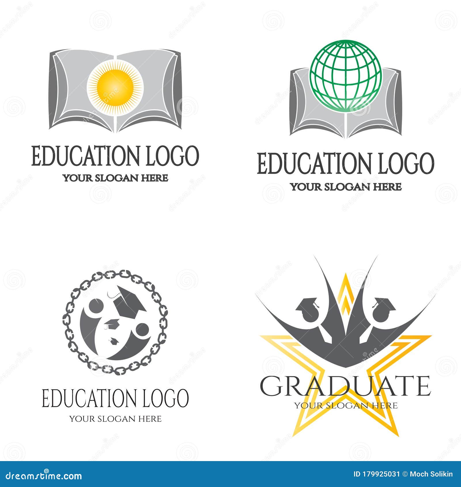 Education Logo , Vector Flat Icon for Apps Educational or Website Stock ...