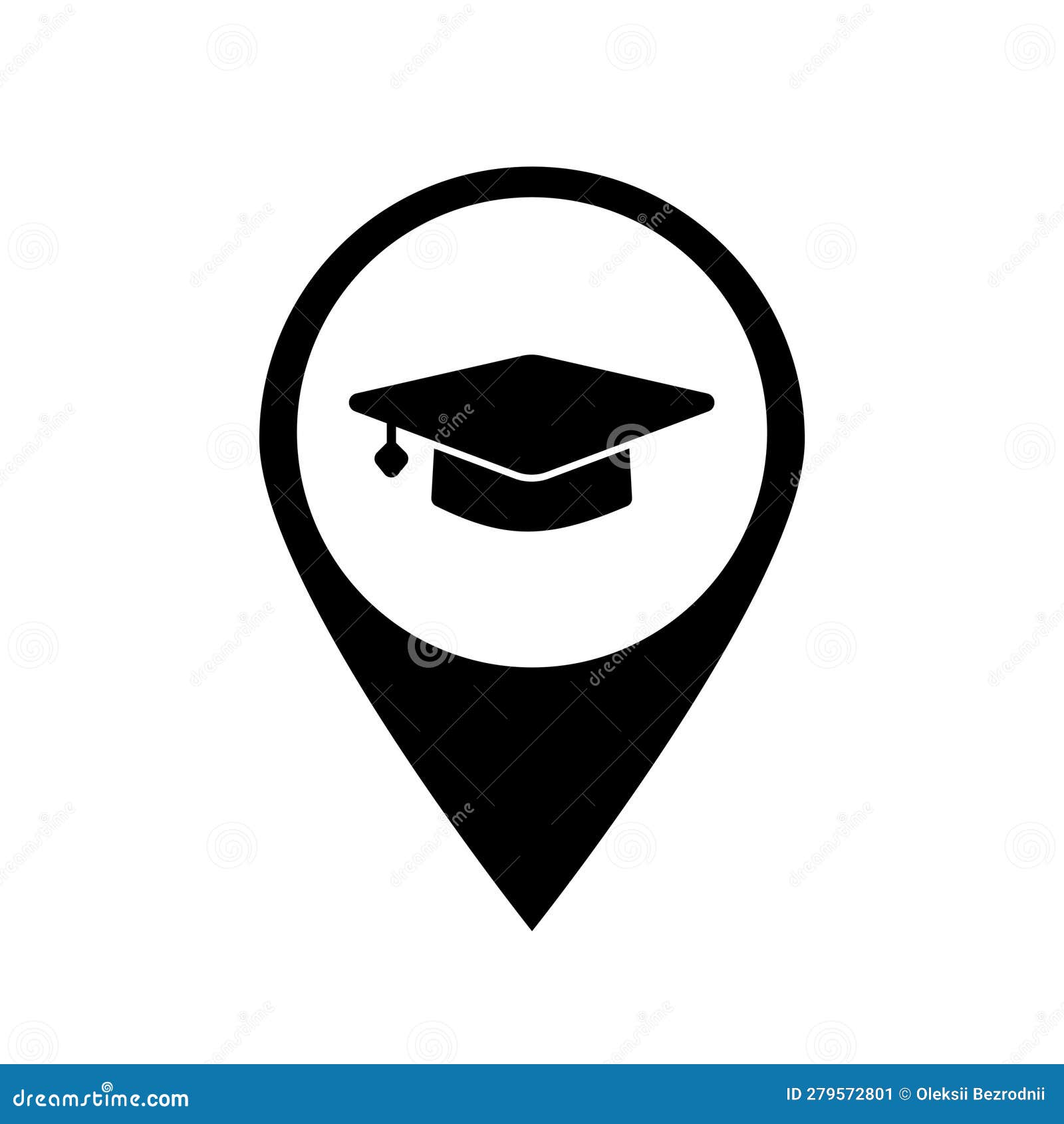 Education Map Pin University Vector Map Stock Vector - Illustration of ...