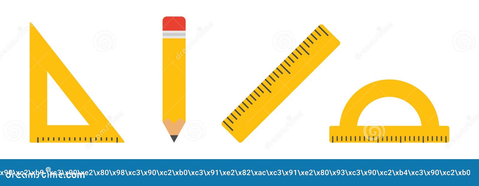 Education math tools set stock illustration. Illustration of flat ...
