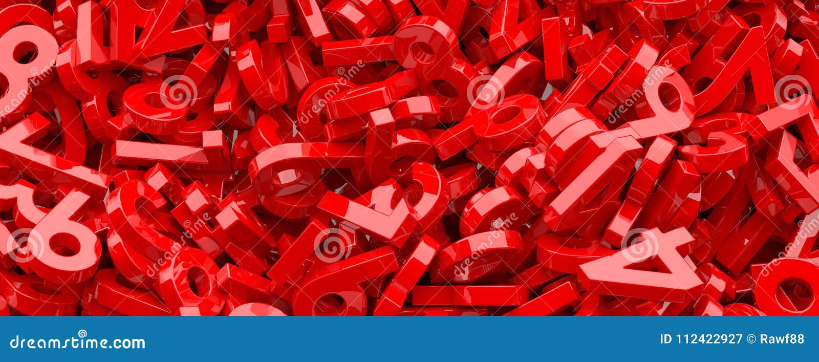 Education, Maths, Calculation Concept. Shiny Red Figures Numbers ...
