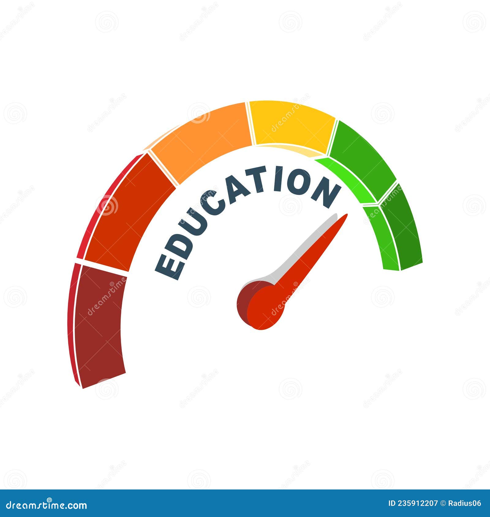 Education Measuring Device with Arrow and Scale. Stock Vector ...