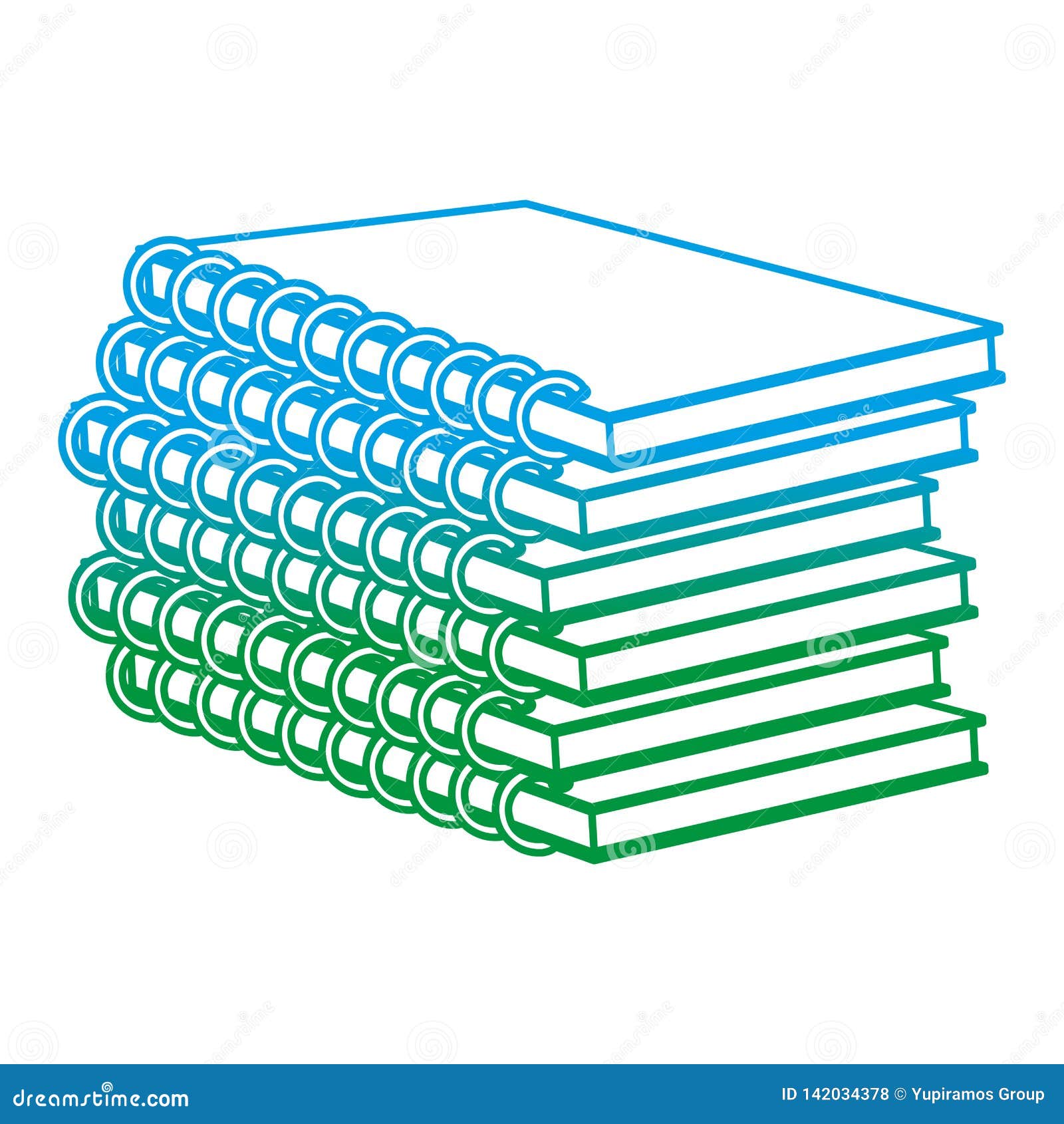 Education Notebooks School Tools Design Stock Vector - Illustration of ...