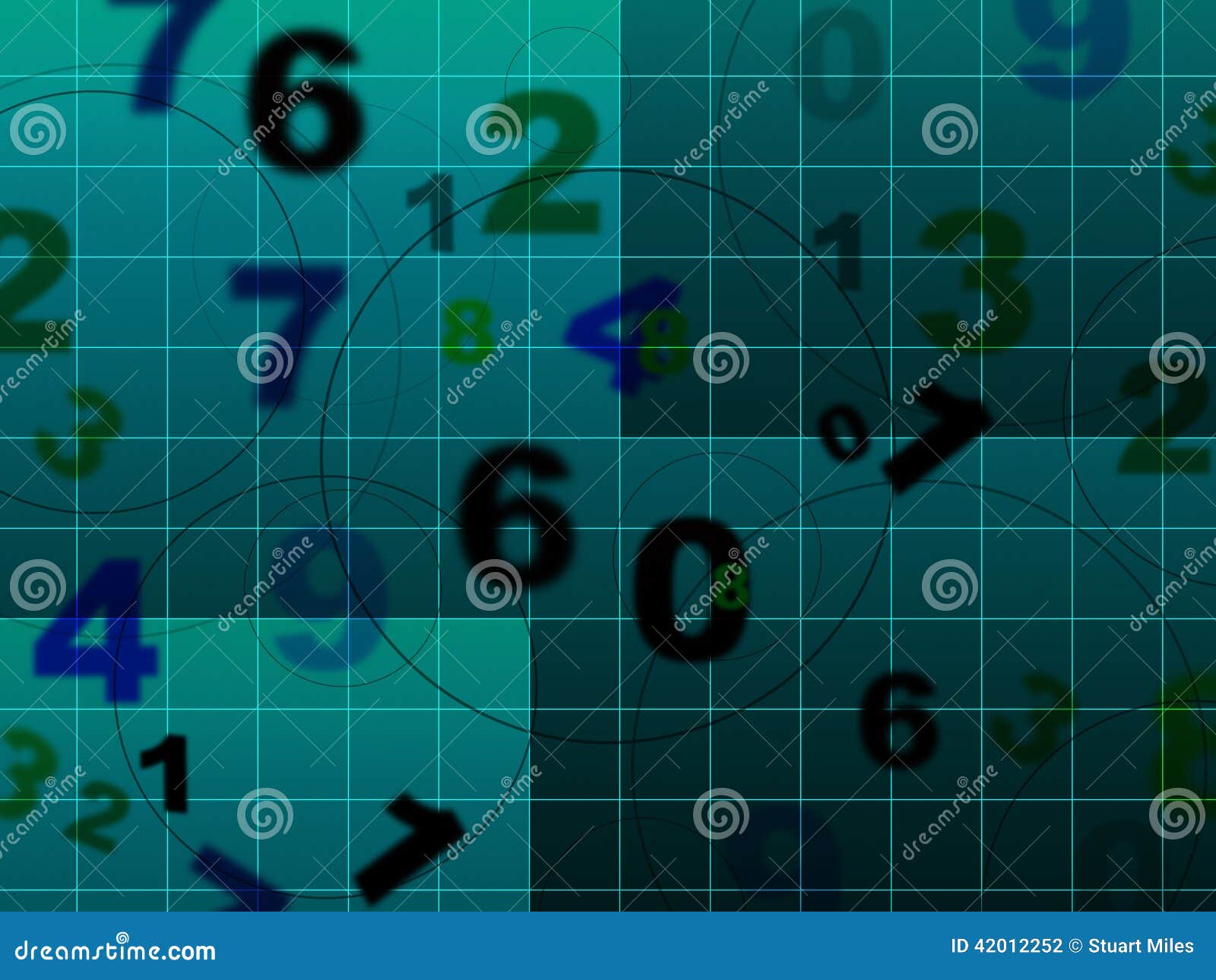 Education Numbers Represents Numeracy Train and Learning Stock ...