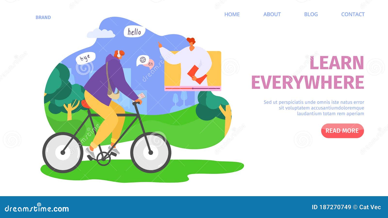 Study Everywhere Isolated Cartoon Vector Illustrations. | CartoonDealer ...