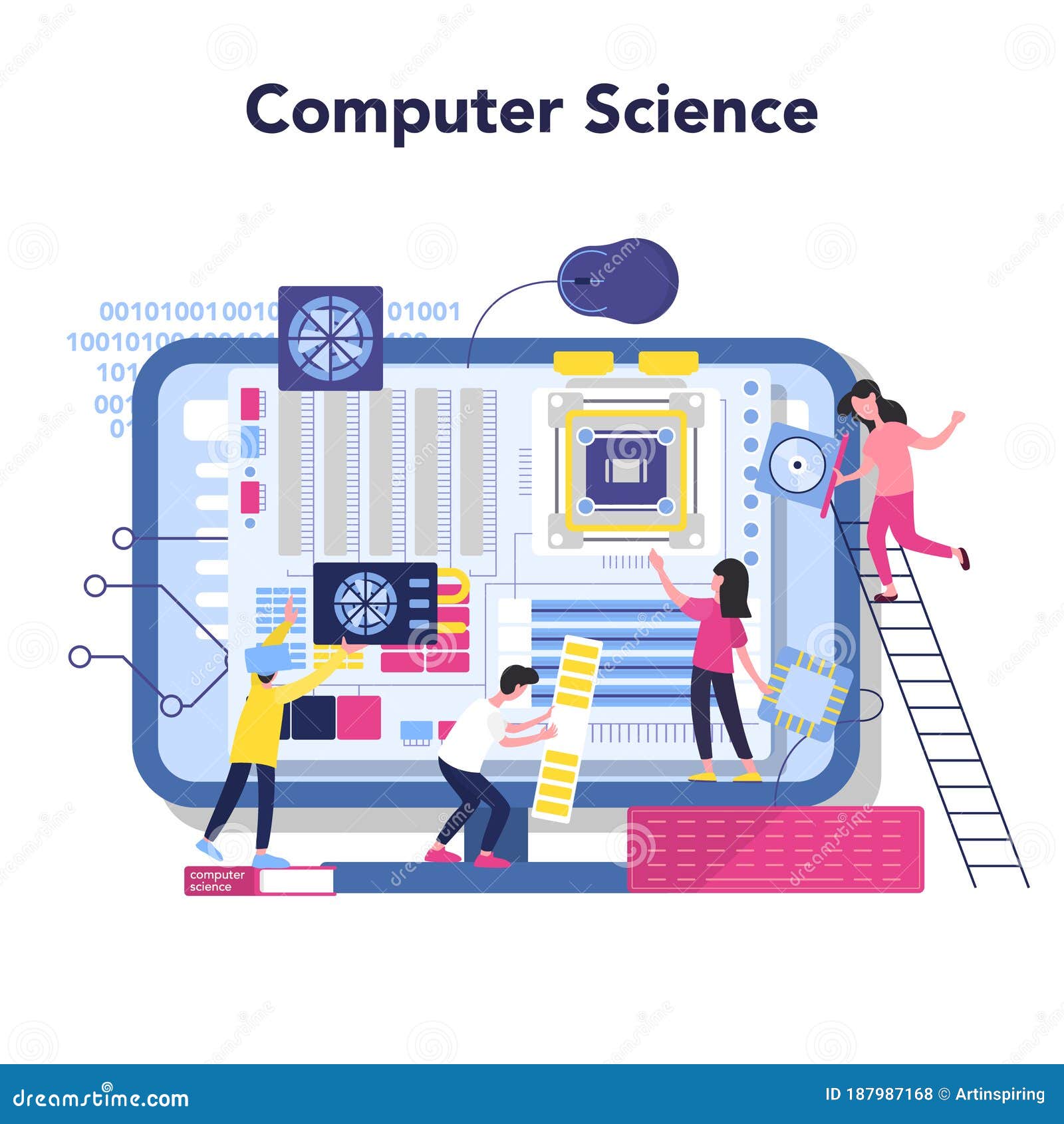 It Education Online Service or Platform. Student Write Software Stock ...