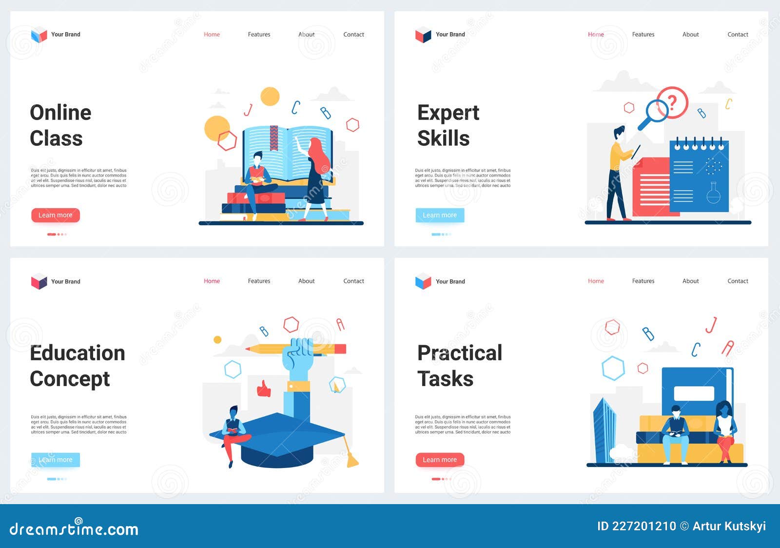 Education Online Technology, Expert Course, Smart Knowledge Concept ...