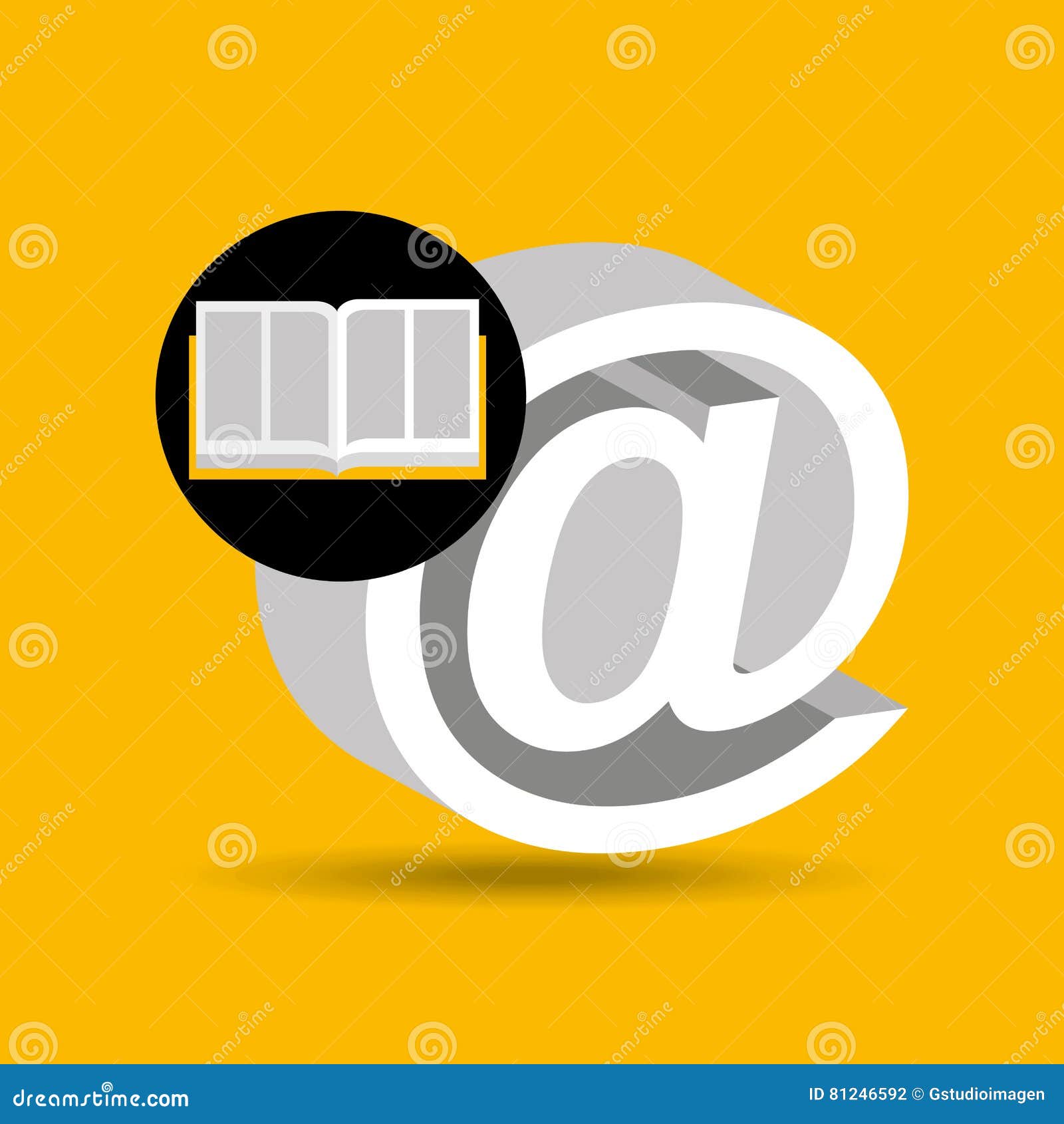 Education Opened Book Mail Icon Stock Vector - Illustration of library ...