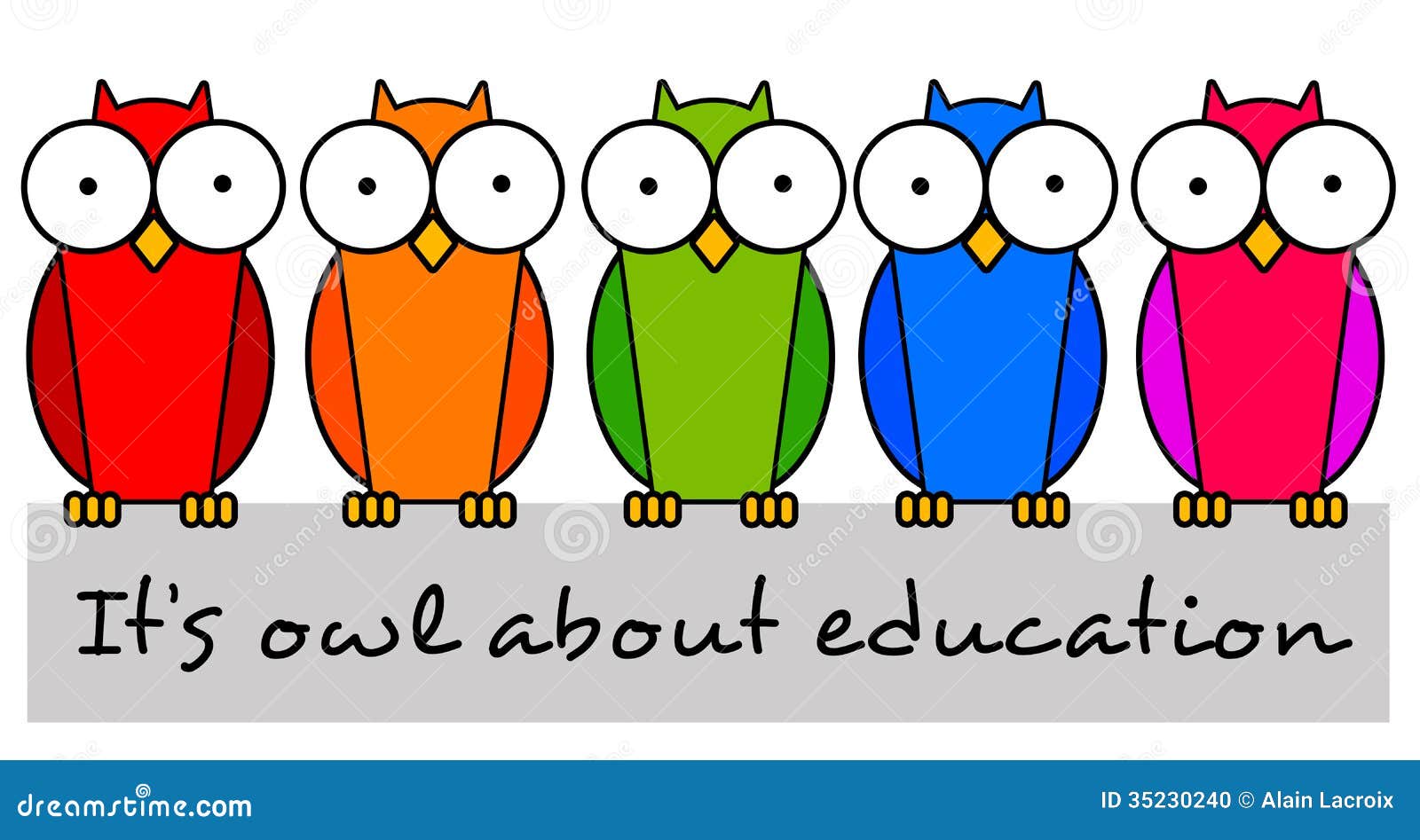 Education owls stock illustration. Illustration of knowledge - 35230240