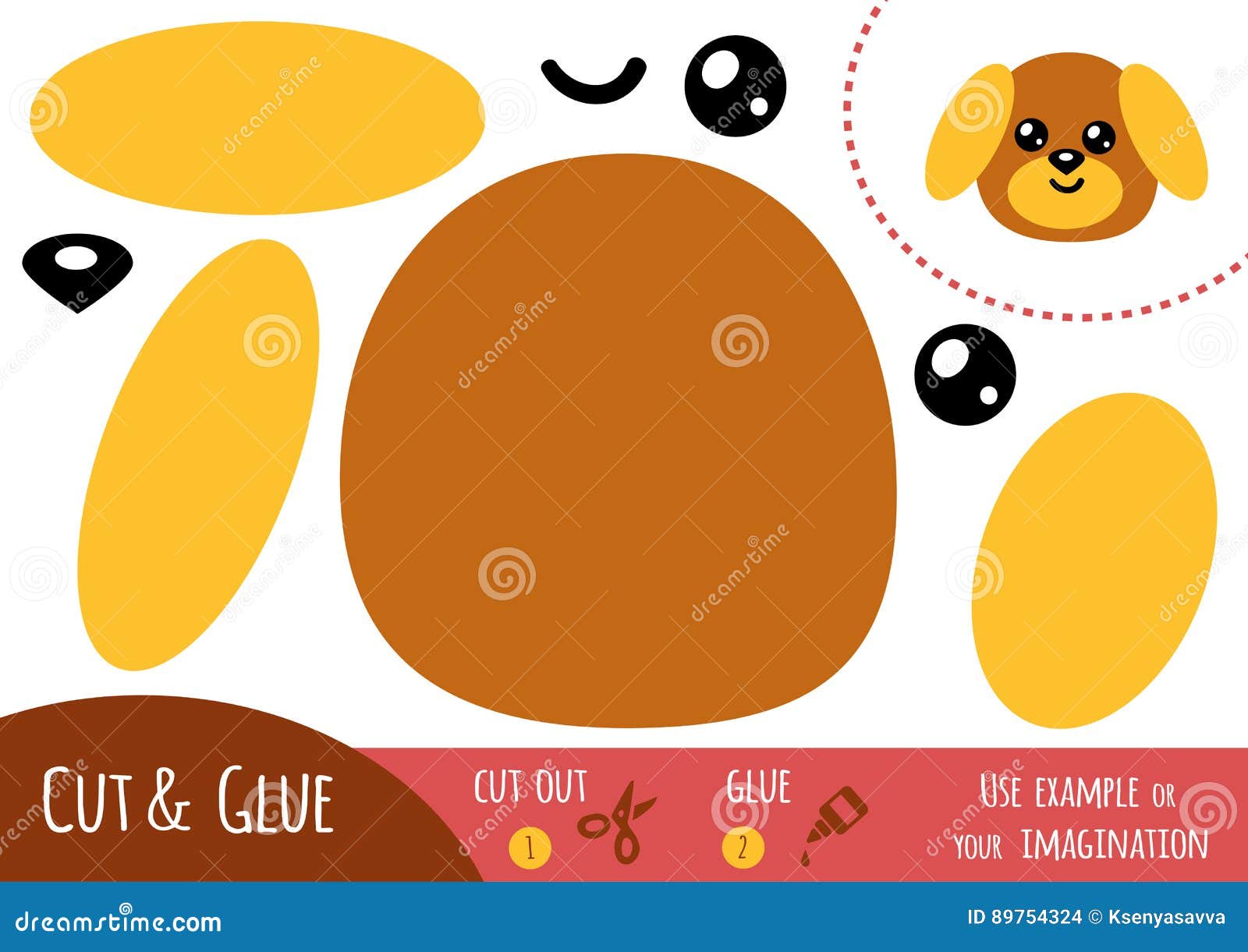 Brain Cartoon Character Dog