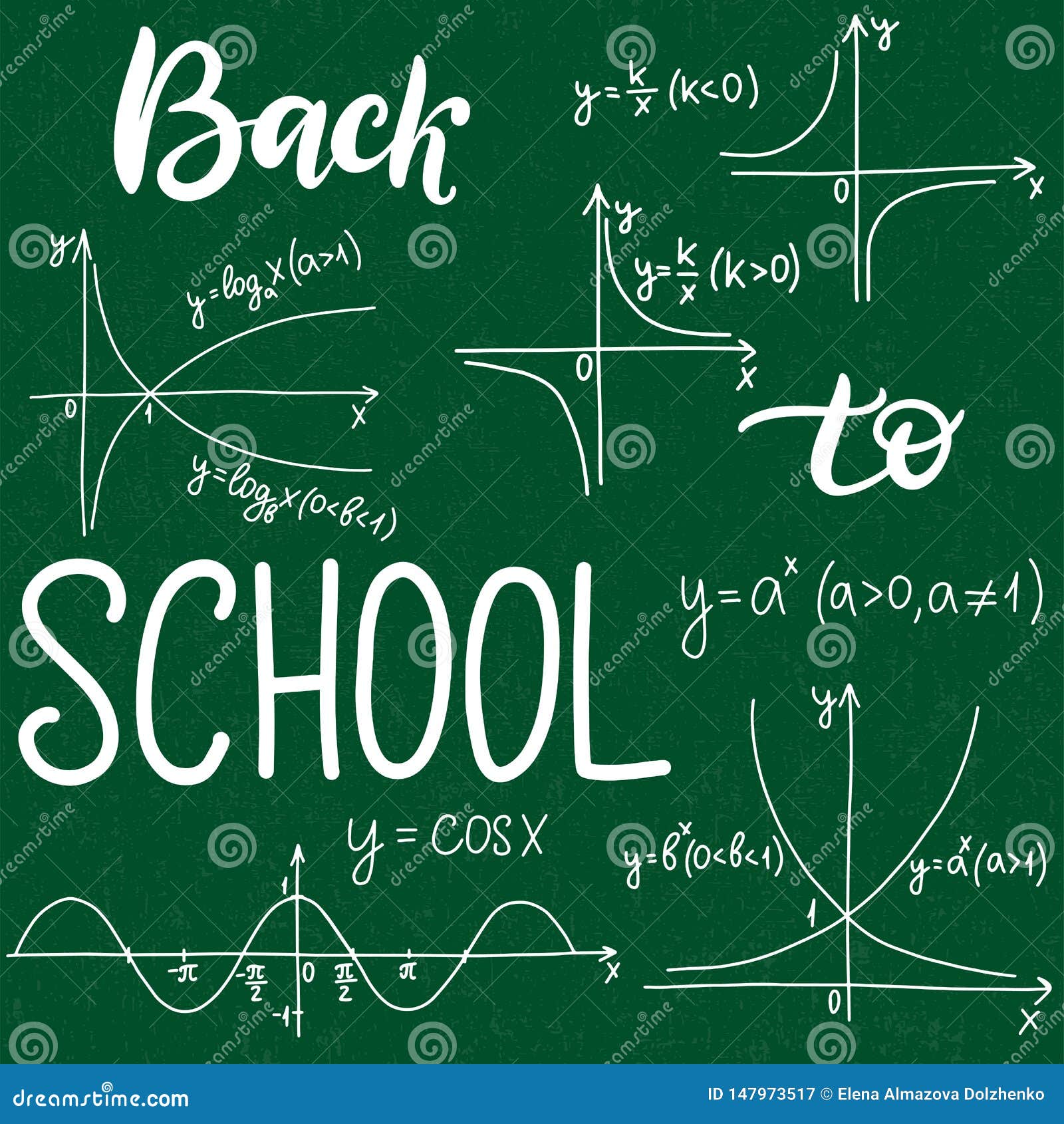 Education Pattern with Formulas and Equations Stock Vector ...