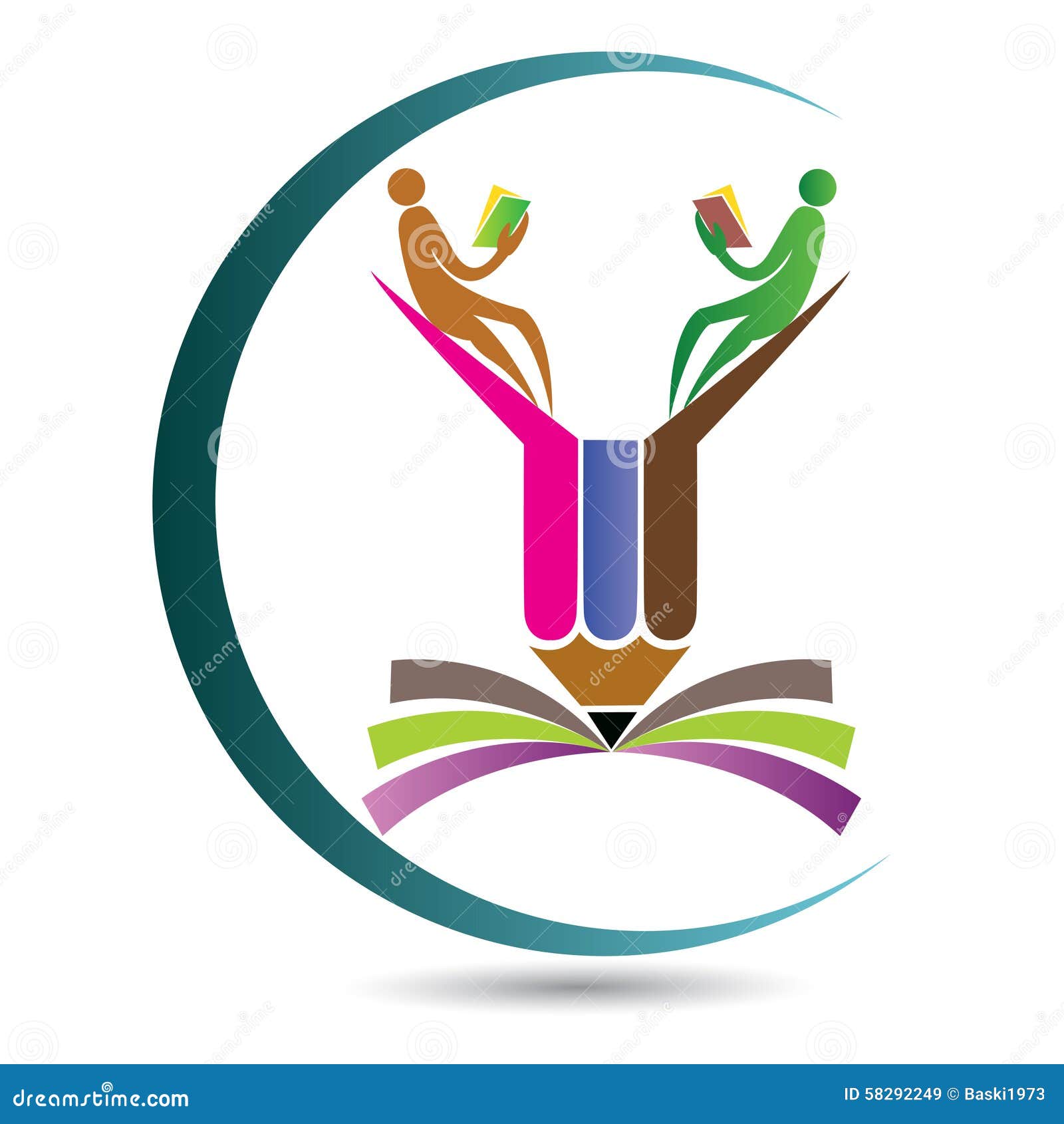 Education pencil logo stock vector. Illustration of education - 58292249