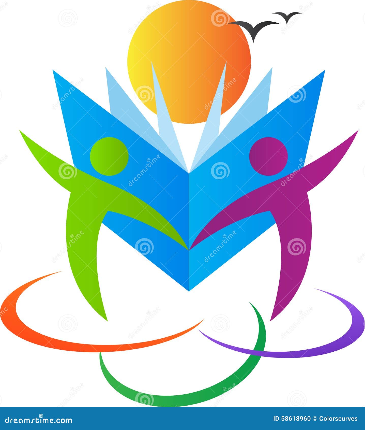 Education people stock vector. Illustration of bright - 58618960