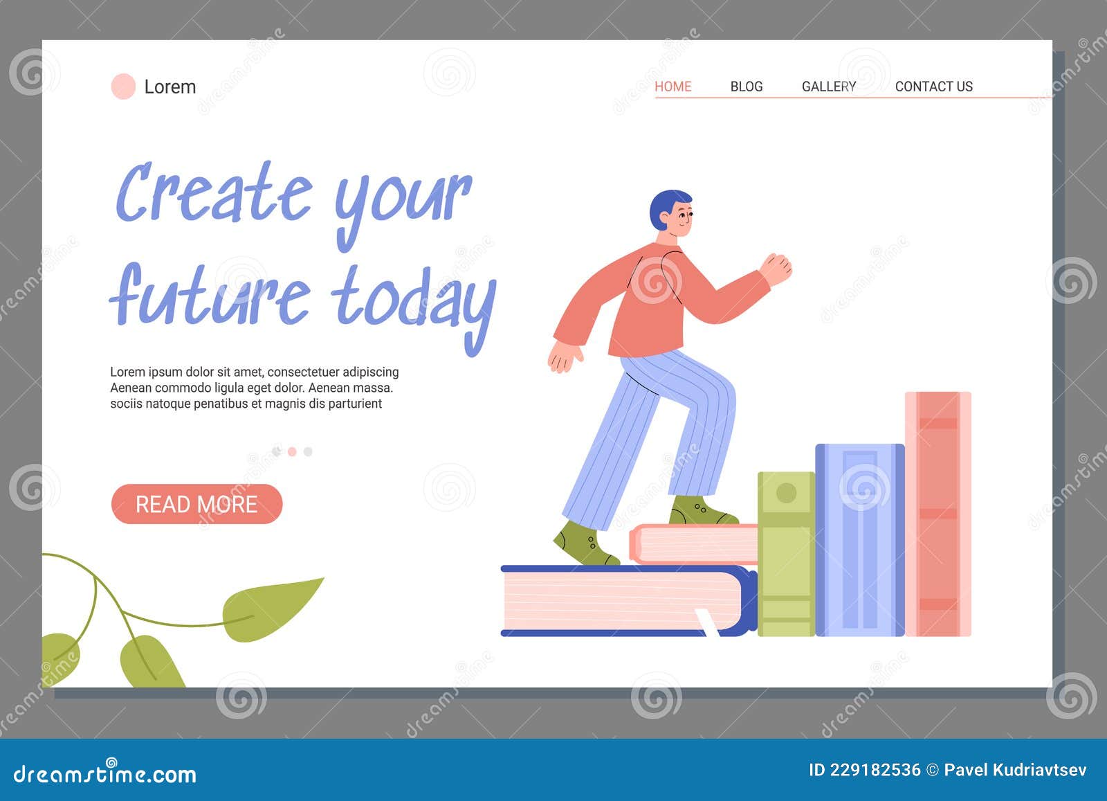 Education and Personal Development Banner Template Vector Flat ...