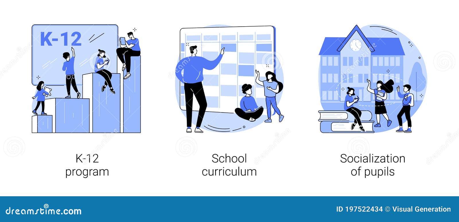 Education Program Abstract Concept Vector Illustrations. Stock Vector ...