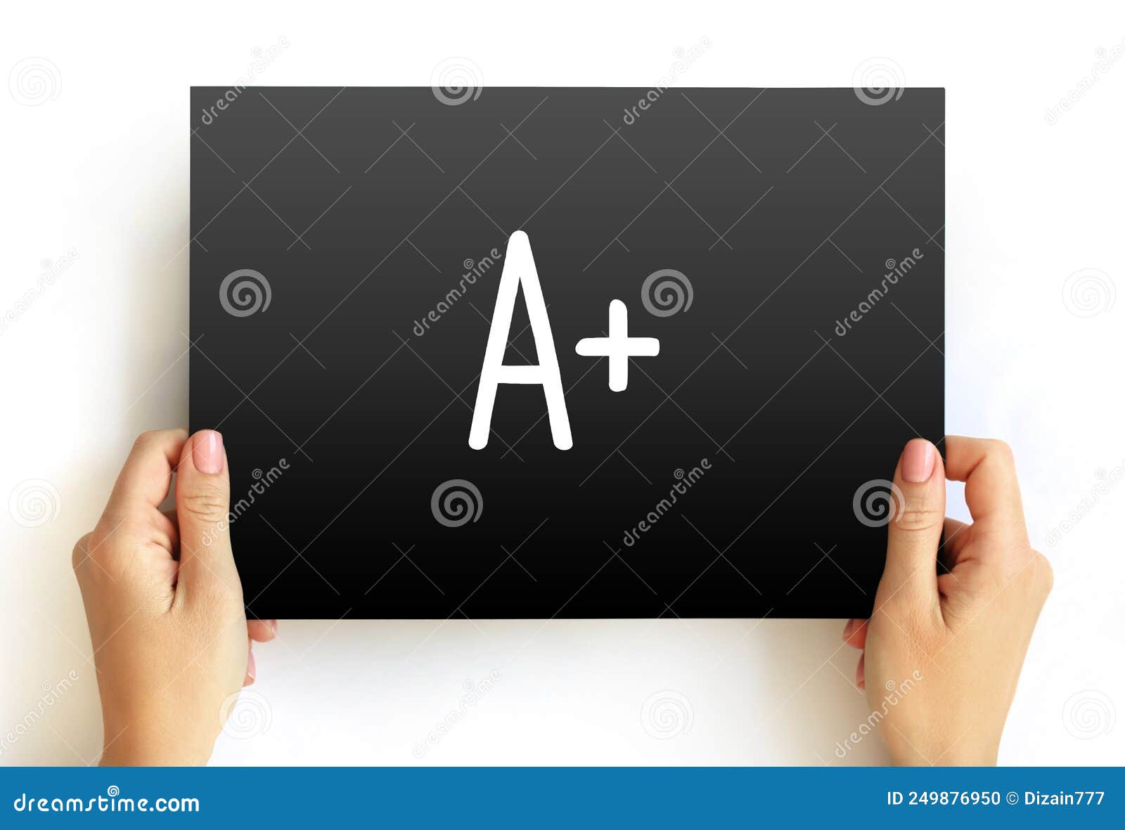 Education Rating a Plus Text on Card, Concept Background Stock Photo ...