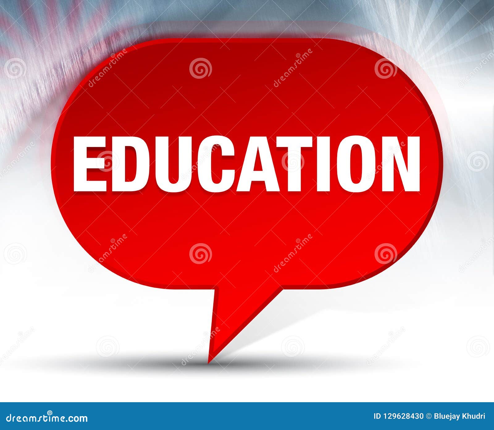 Education Red Bubble Background Stock Illustration - Illustration of ...