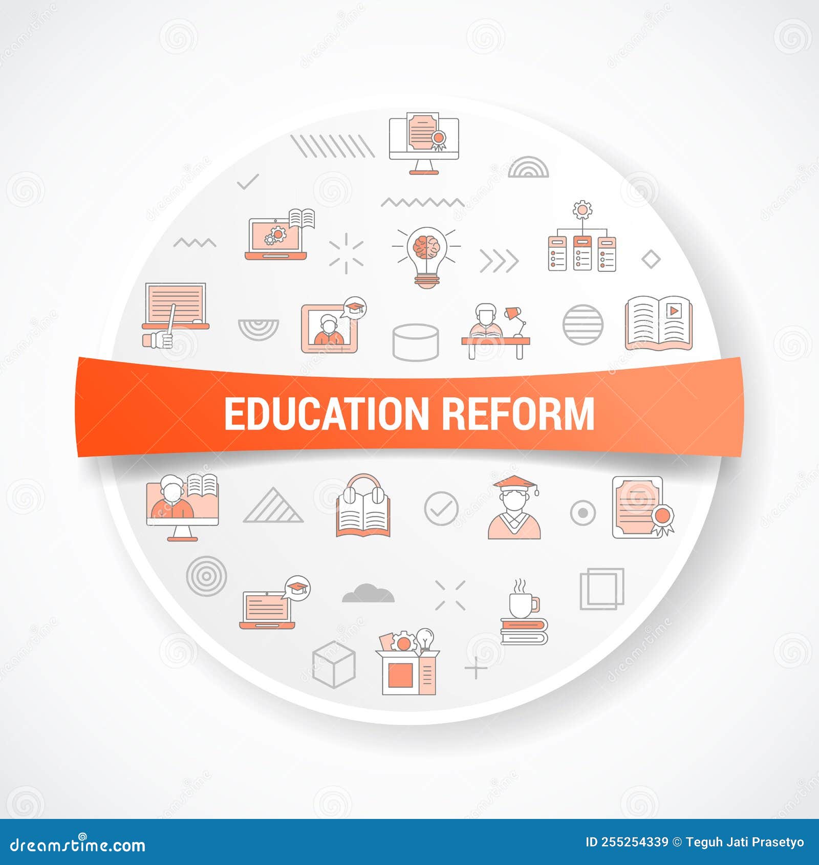 Education Reform Line Icons Collection. Equality, Accountability ... Education Reform Line Icons Collection. Equality, Accountability ...