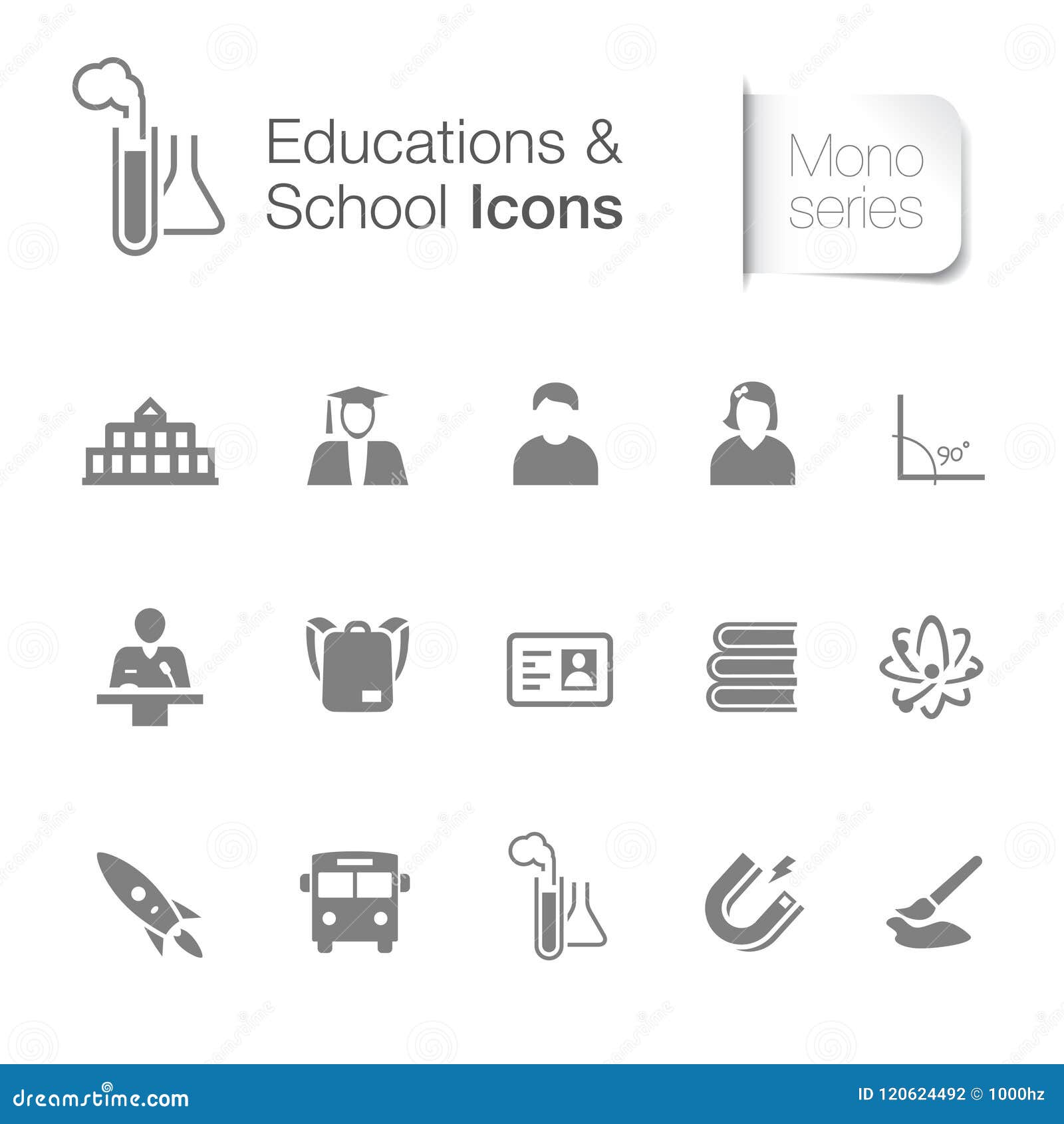 Education related icons. stock vector. Illustration of principal ...