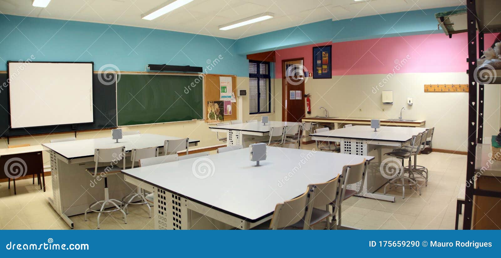 Education room laboratory stock photo. Image of middle - 175659290