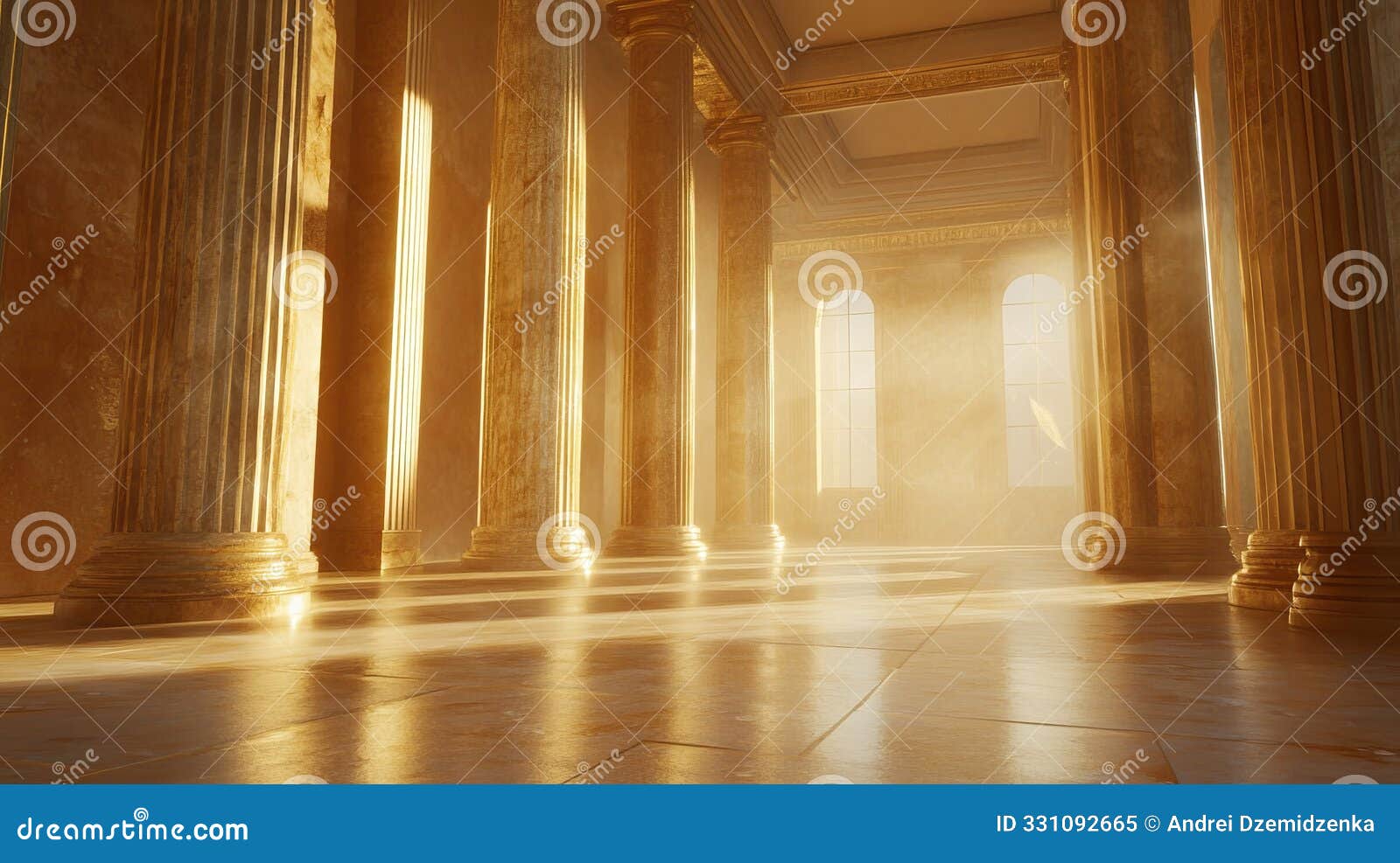 Education& X27;s Great Hall Features Sturdy Marble Pillars Stock ...