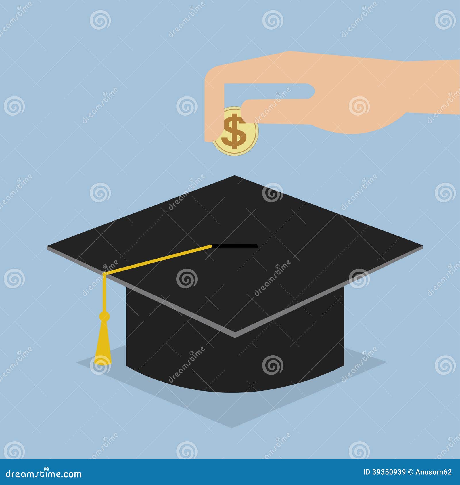 Education savings stock vector. Illustration of graduation - 39350939