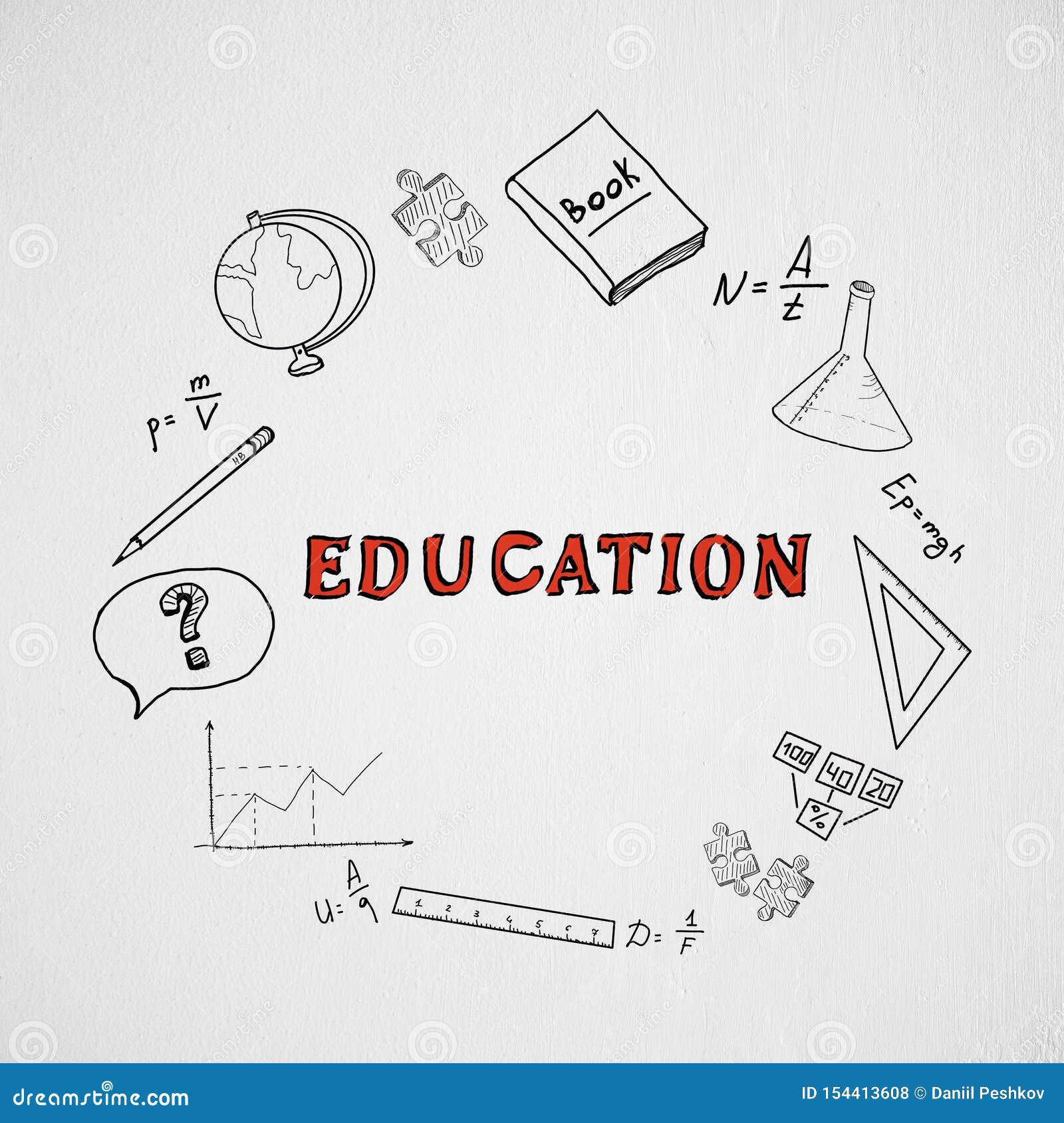 Education and School Concept Stock Illustration - Illustration of ...