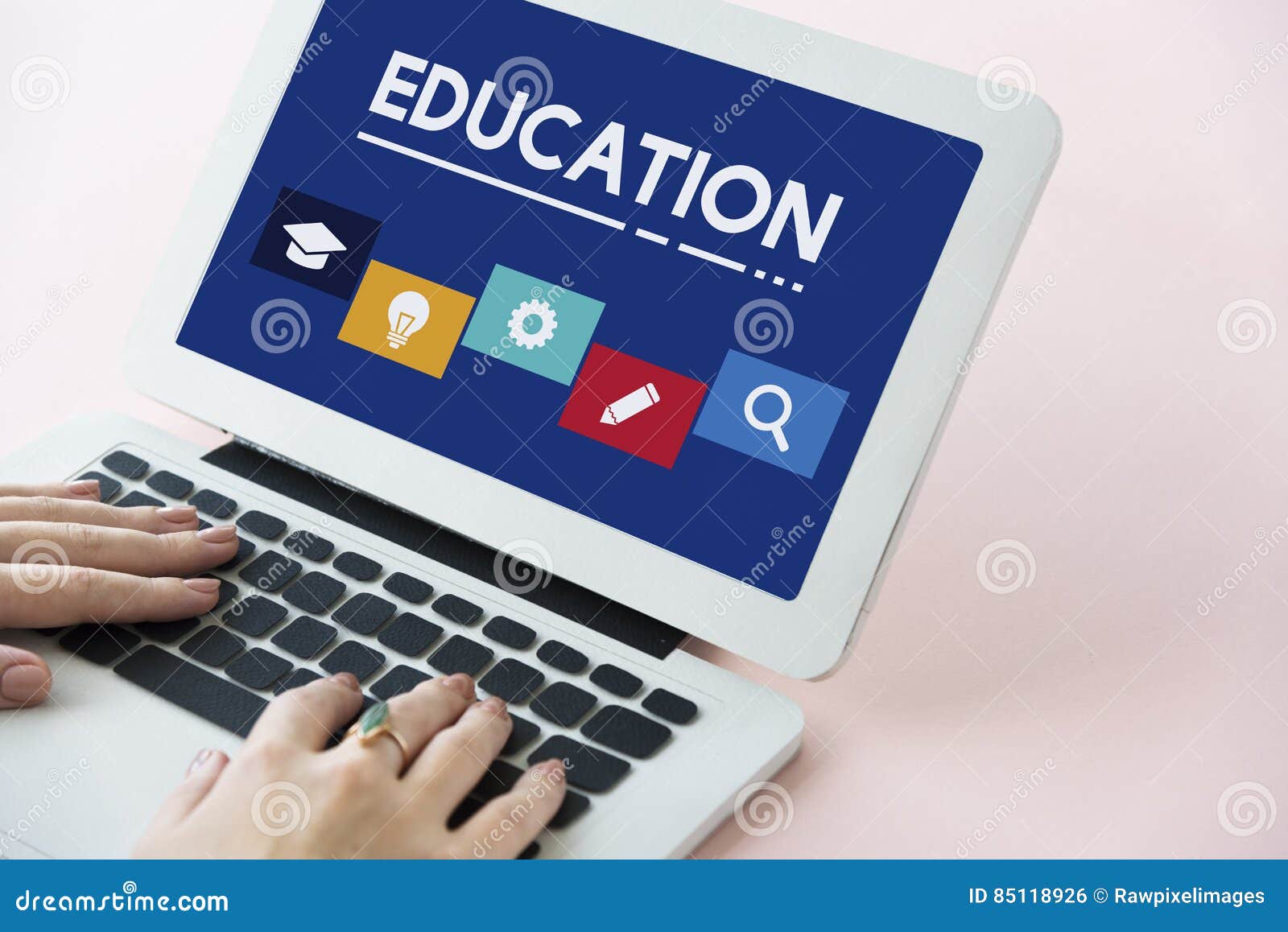 Education School Icon Boxes Concept Stock Photo - Image of college ...