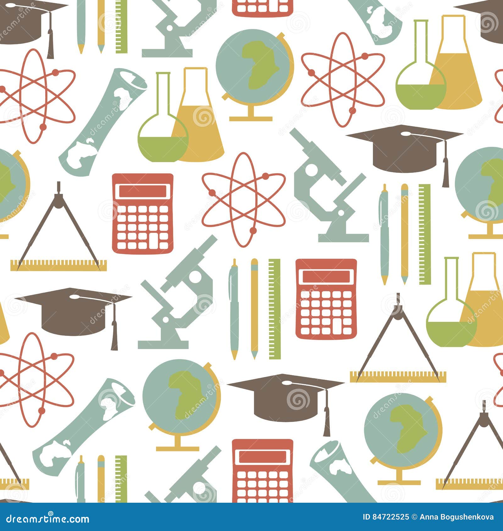 Education School University Learning Pattern with Science Elements ...