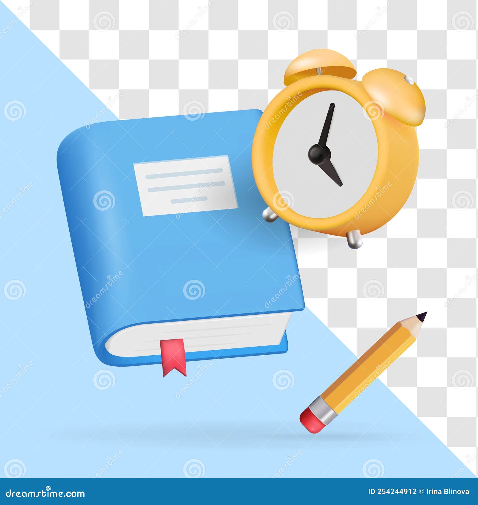 Education, School Vector Icon Set with Book, Alarm Clock, Pencil ...