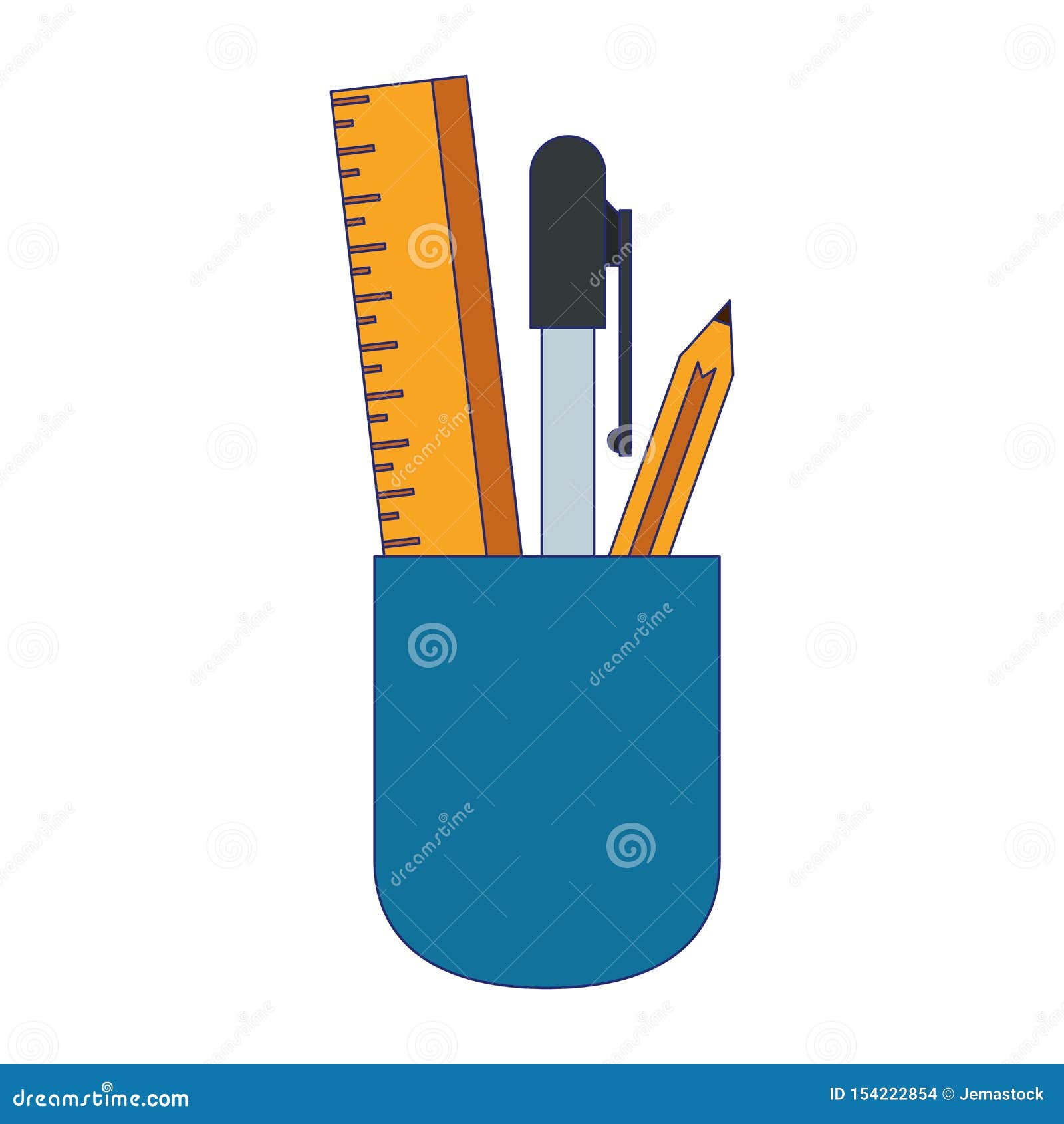 Education School Work Tool Cartoon Stock Vector - Illustration of ...
