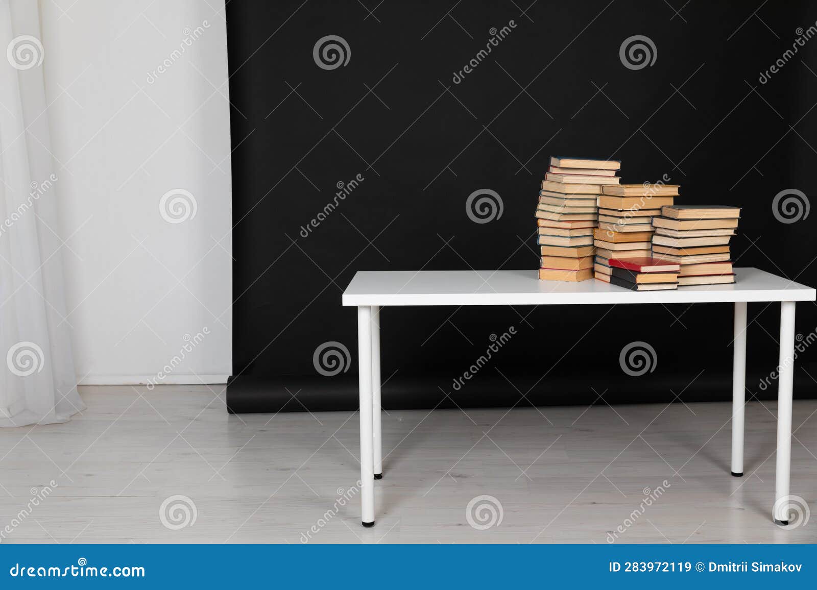 Education Science Library Stacks of Books for Learning To Read Stock ...