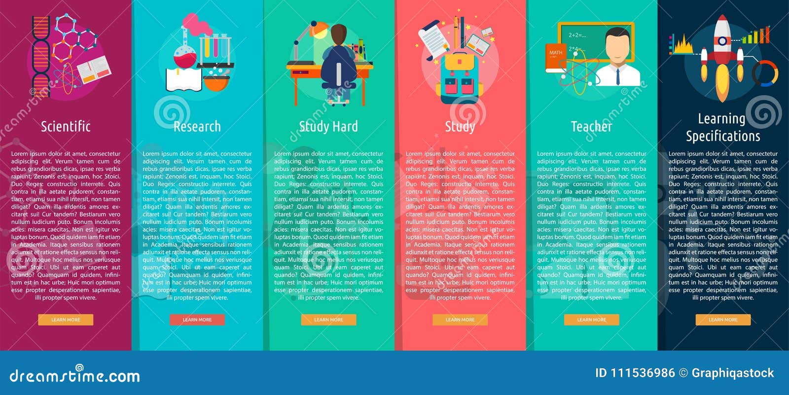 Education and Science Vertical Banner Concept Stock Vector ...